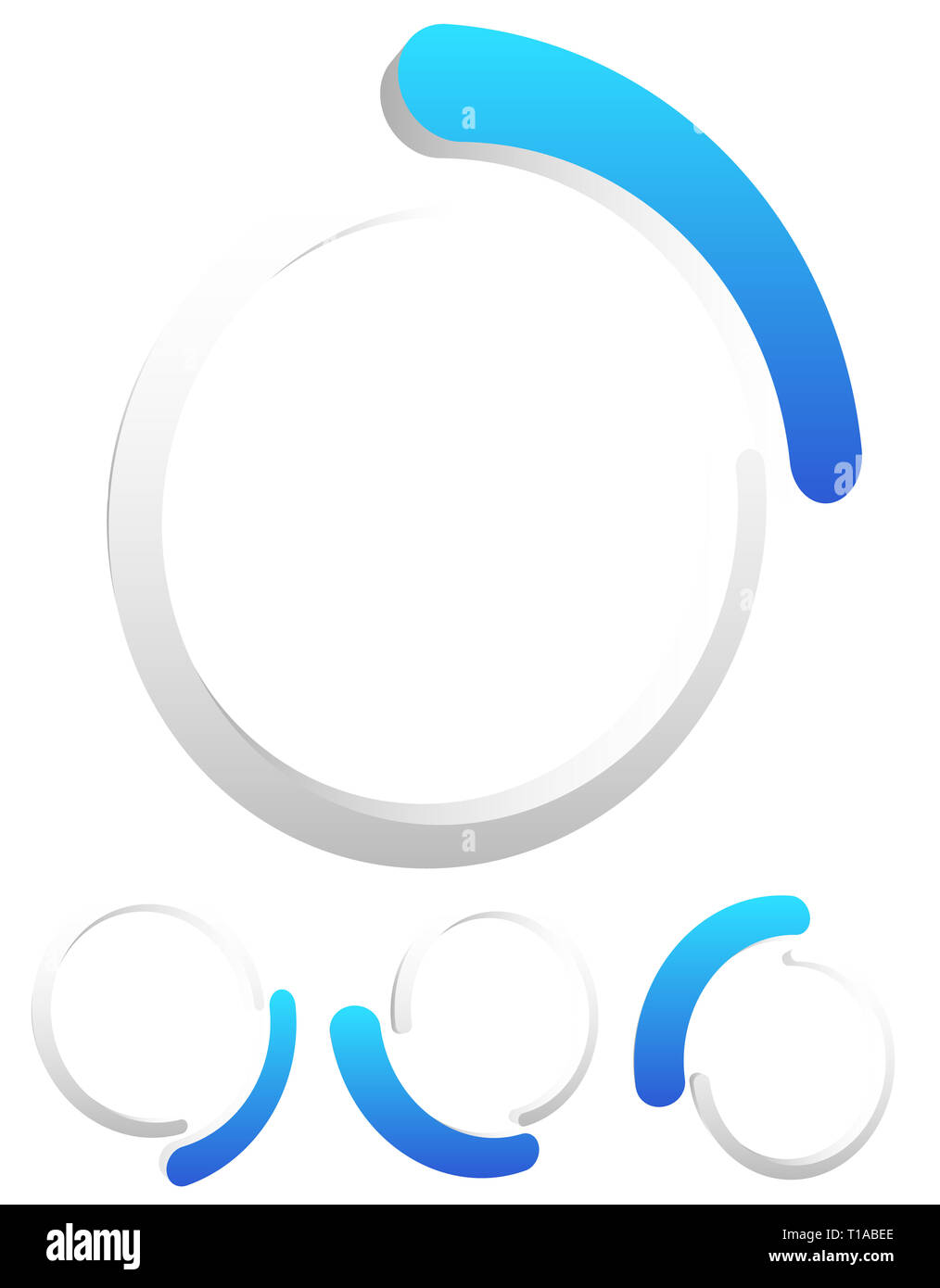 Preloader, buffer shapes, symbols. editable vector illustration Stock Photo - Alamy