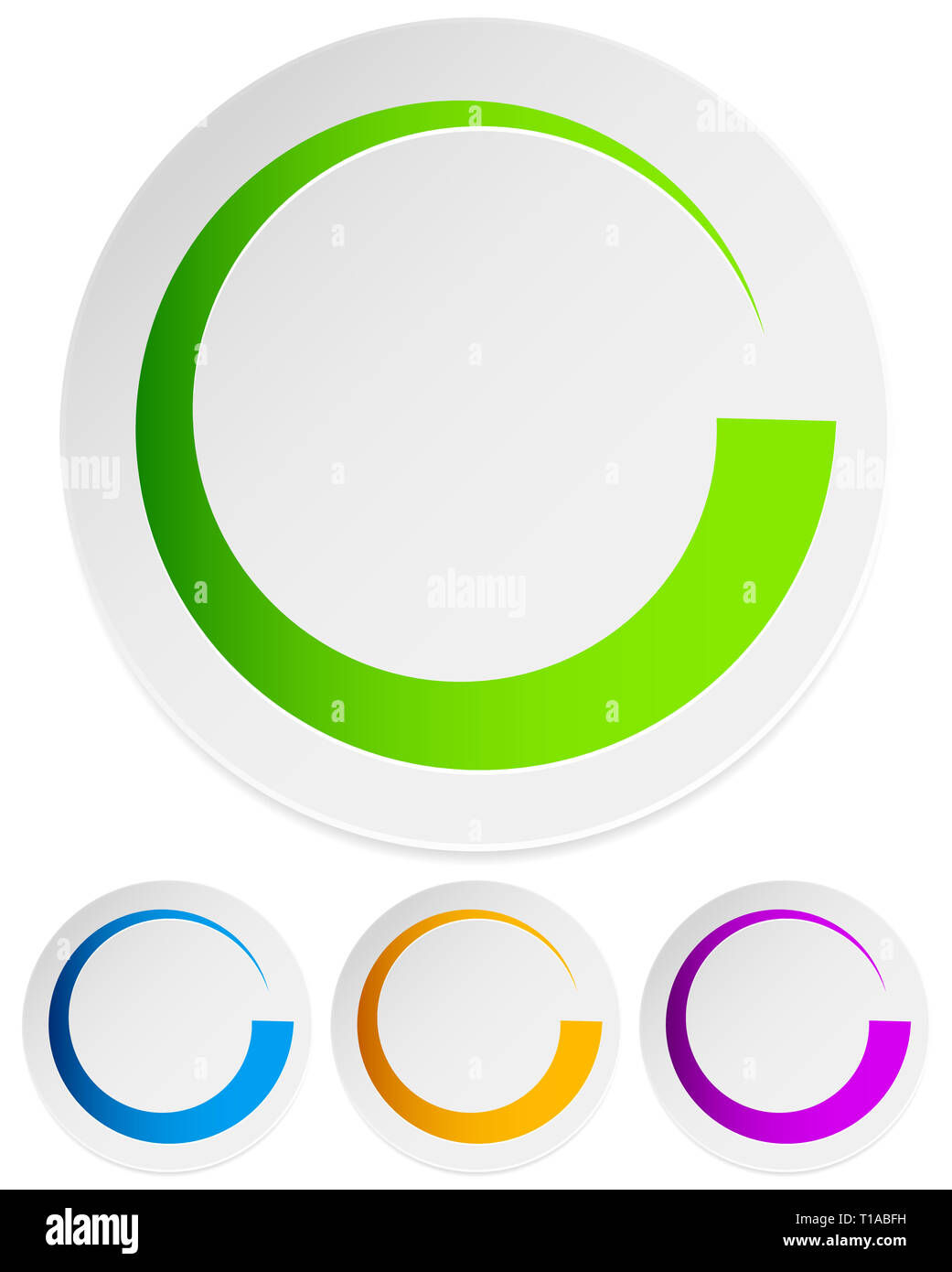 Circular preloader, buffer symbol or general circle emblem, circle ...