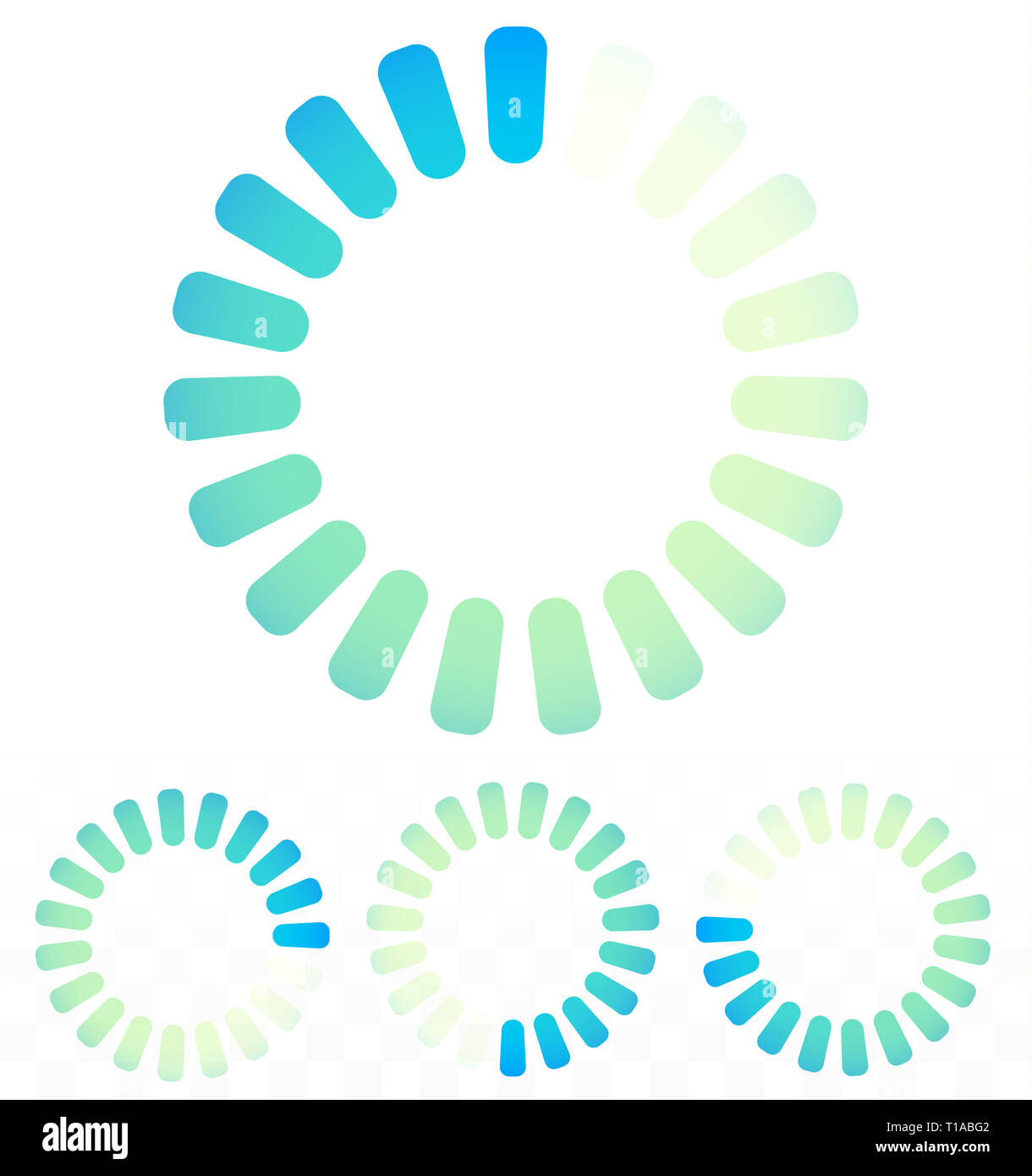 Circular preloader, buffer symbol or general circle emblem, circle ...