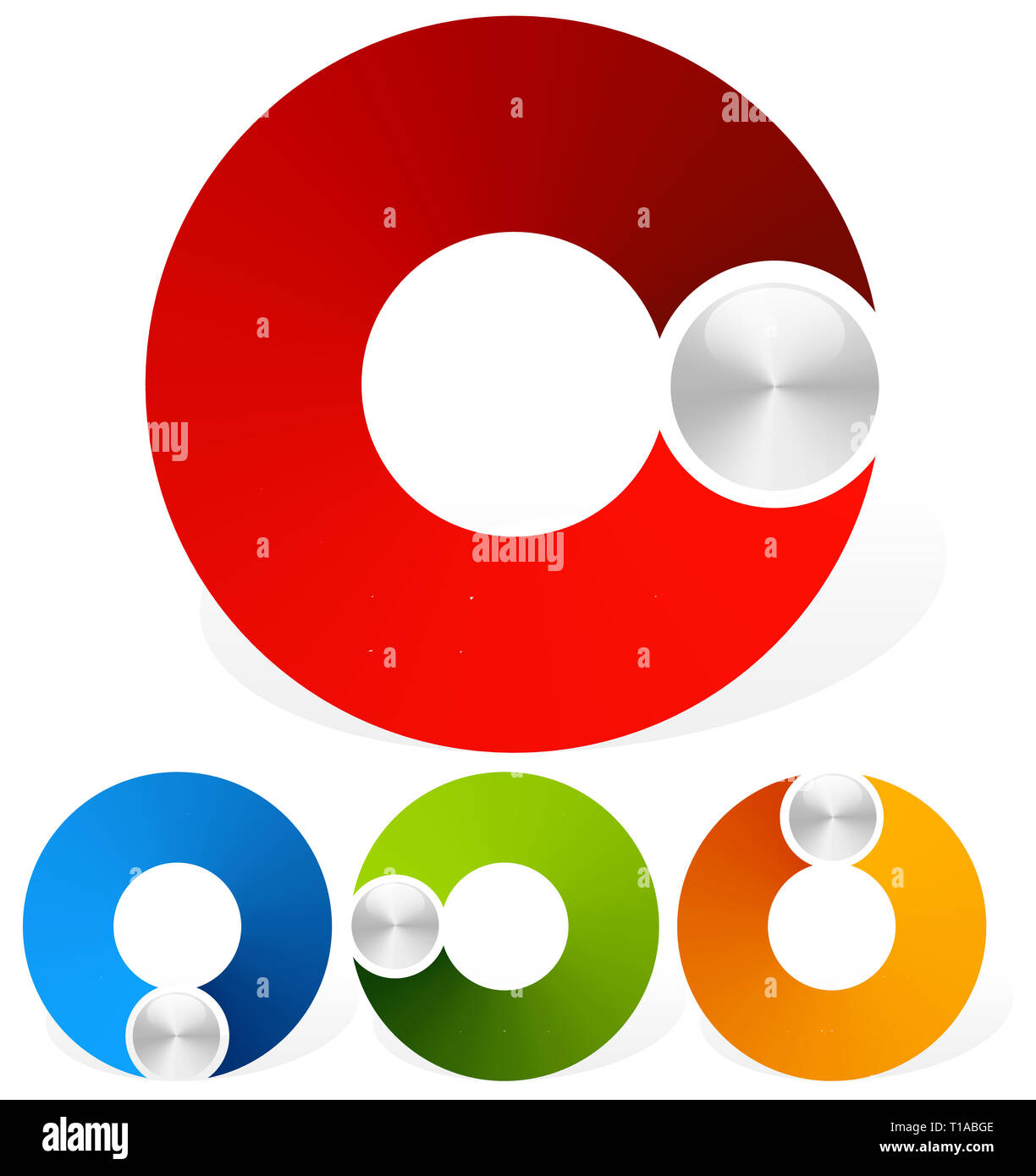 Circular preloader, buffer symbol or general circle emblem, circle ...