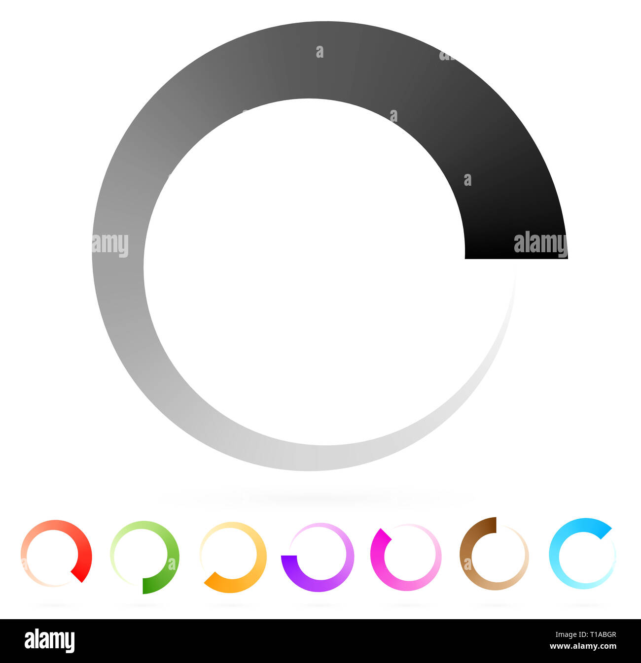 Preloader, buffer shape or progress indicator (eps10 Stock Photo - Alamy