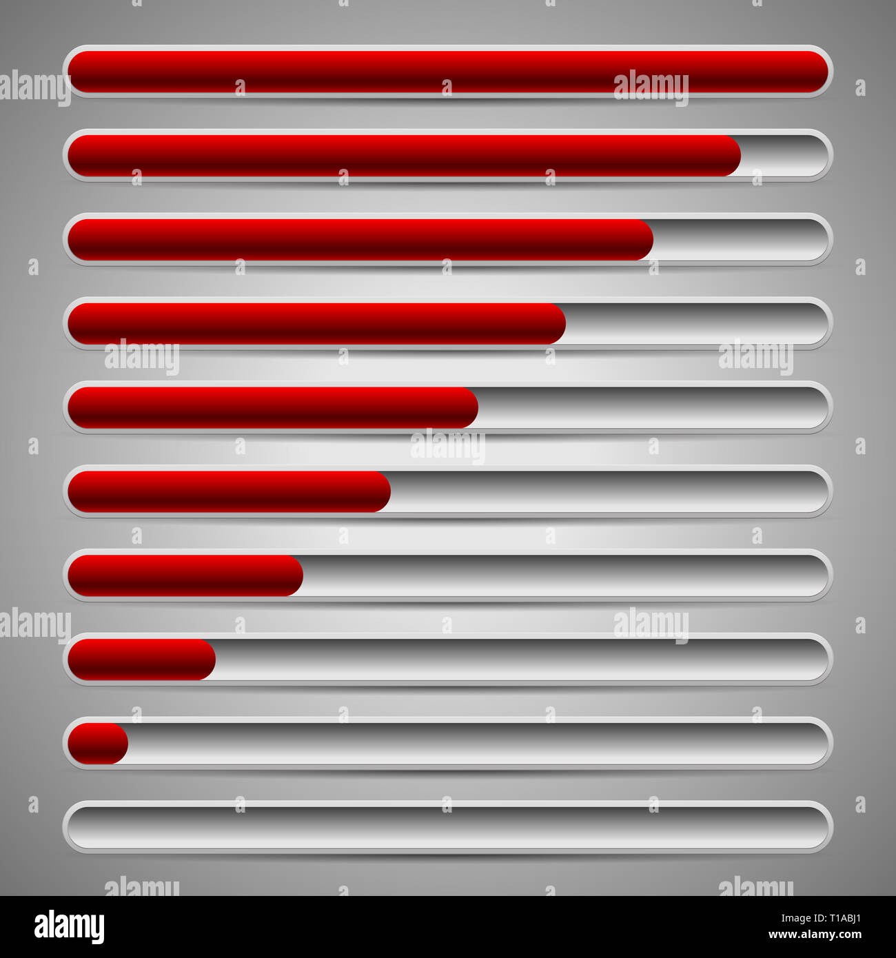 Progress loading bars. Vector Stock Photo - Alamy