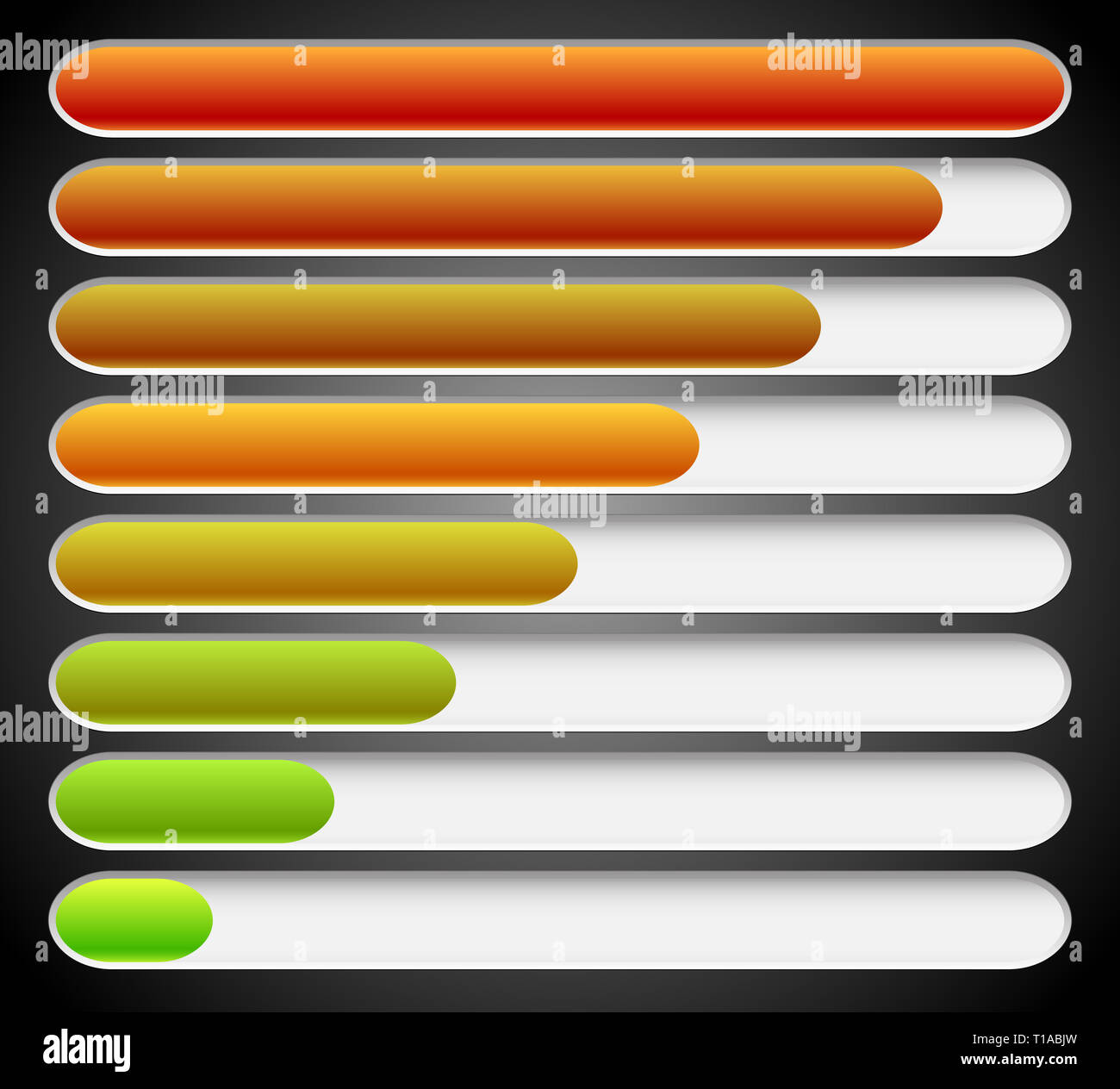 Progress loading bars. Vector Stock Photo - Alamy