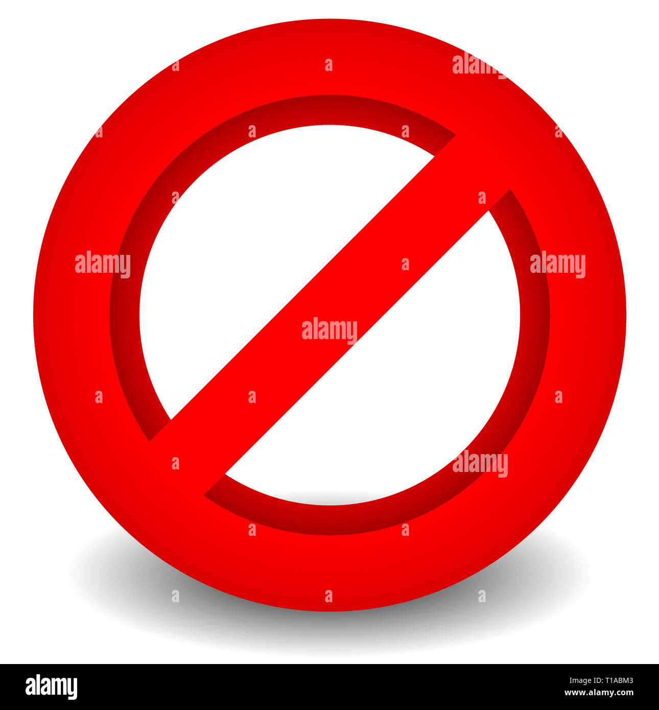 Red prohibition, restriction - No entry sign. Vector Illustration Stock ... Red prohibition, restriction - No entry sign. Vector Illustration Stock ...