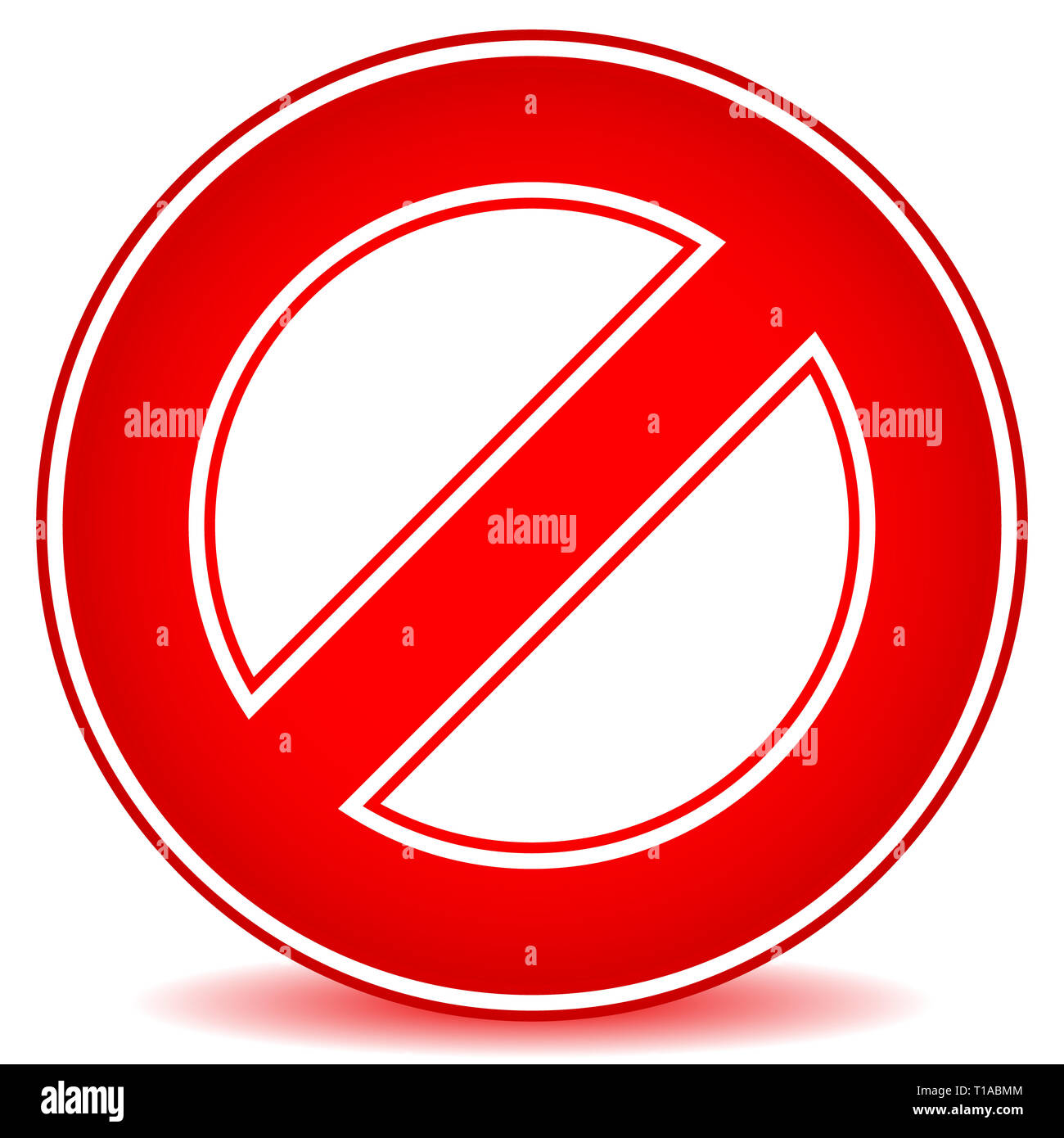 Prohibition, restriction, no entry sign. For no access, prevention ...