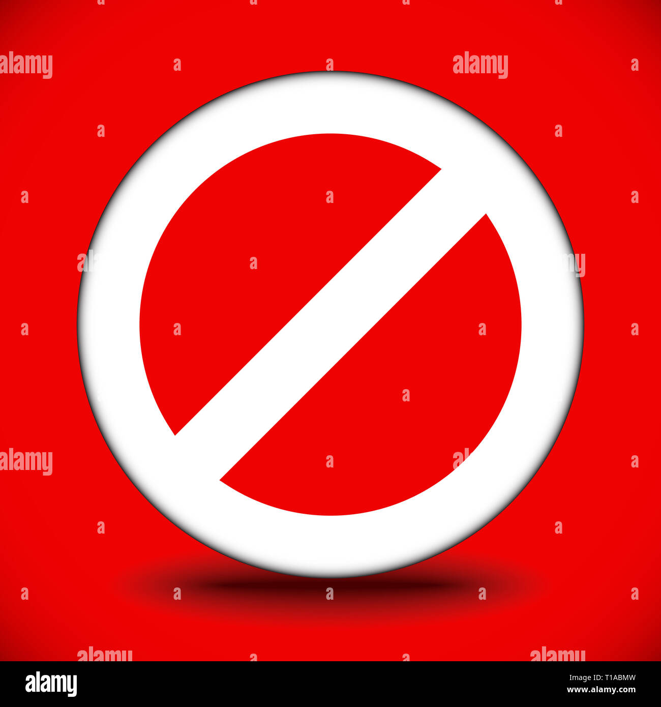 Prohibition, restriction, no entry sign. For no access, prevention ...