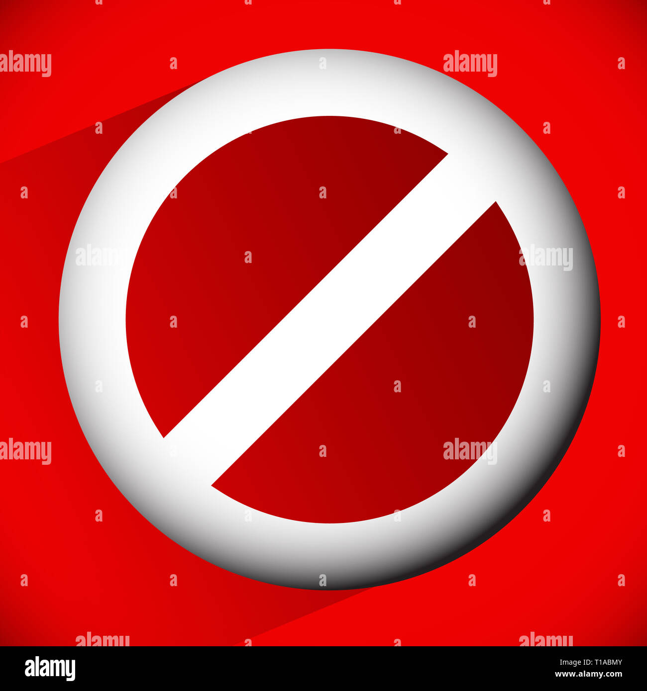Prohibition, restriction, no entry sign. For no access, prevention ...