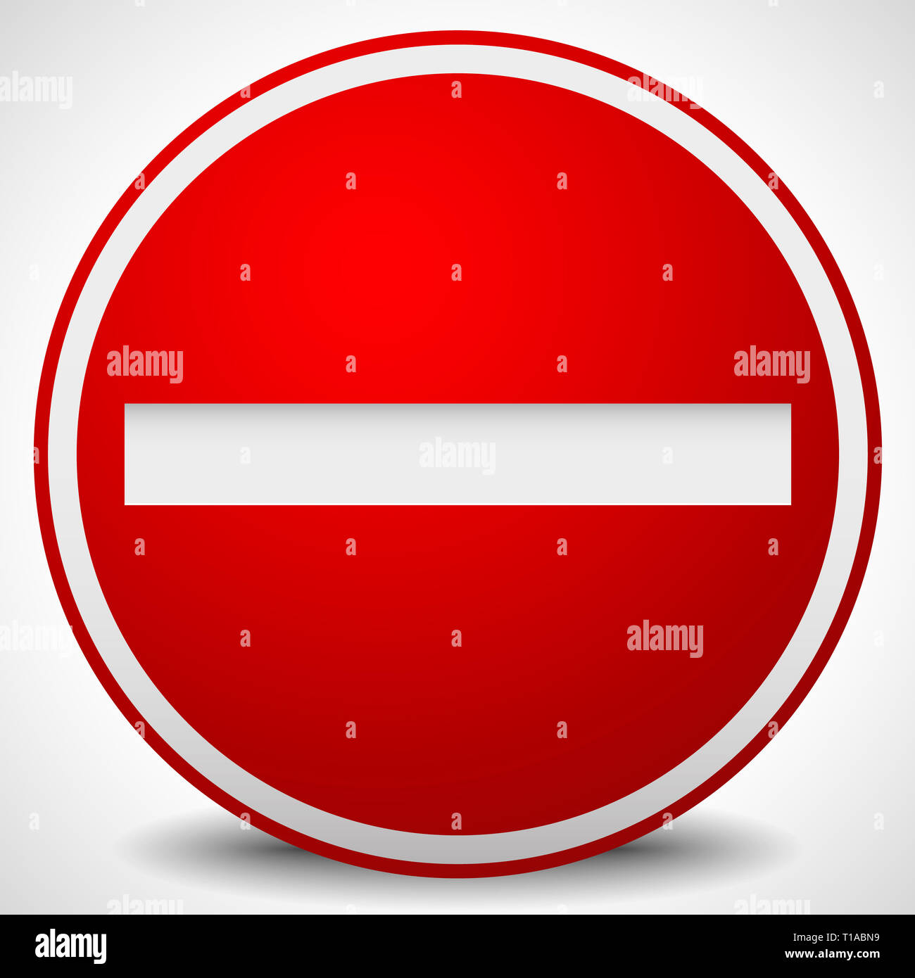 Prohibition, restriction, no entry sign. For no access, prevention ...