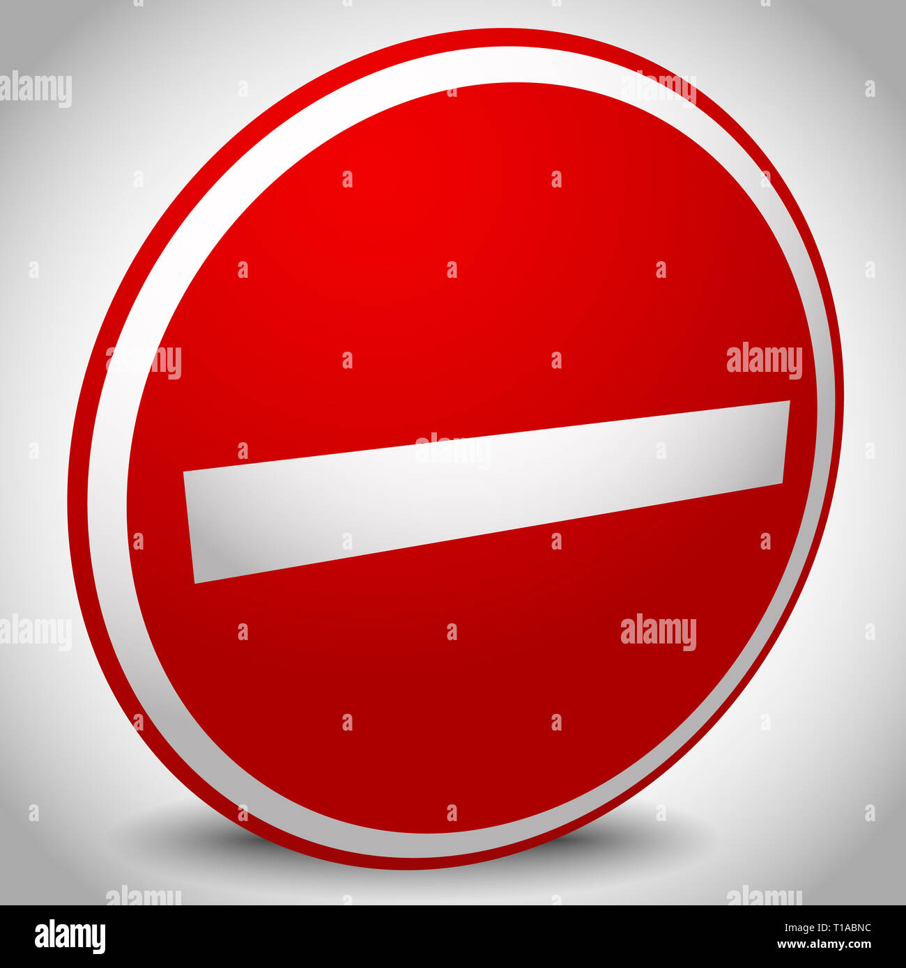 Prohibition, restriction, no entry sign. For no access, prevention ...