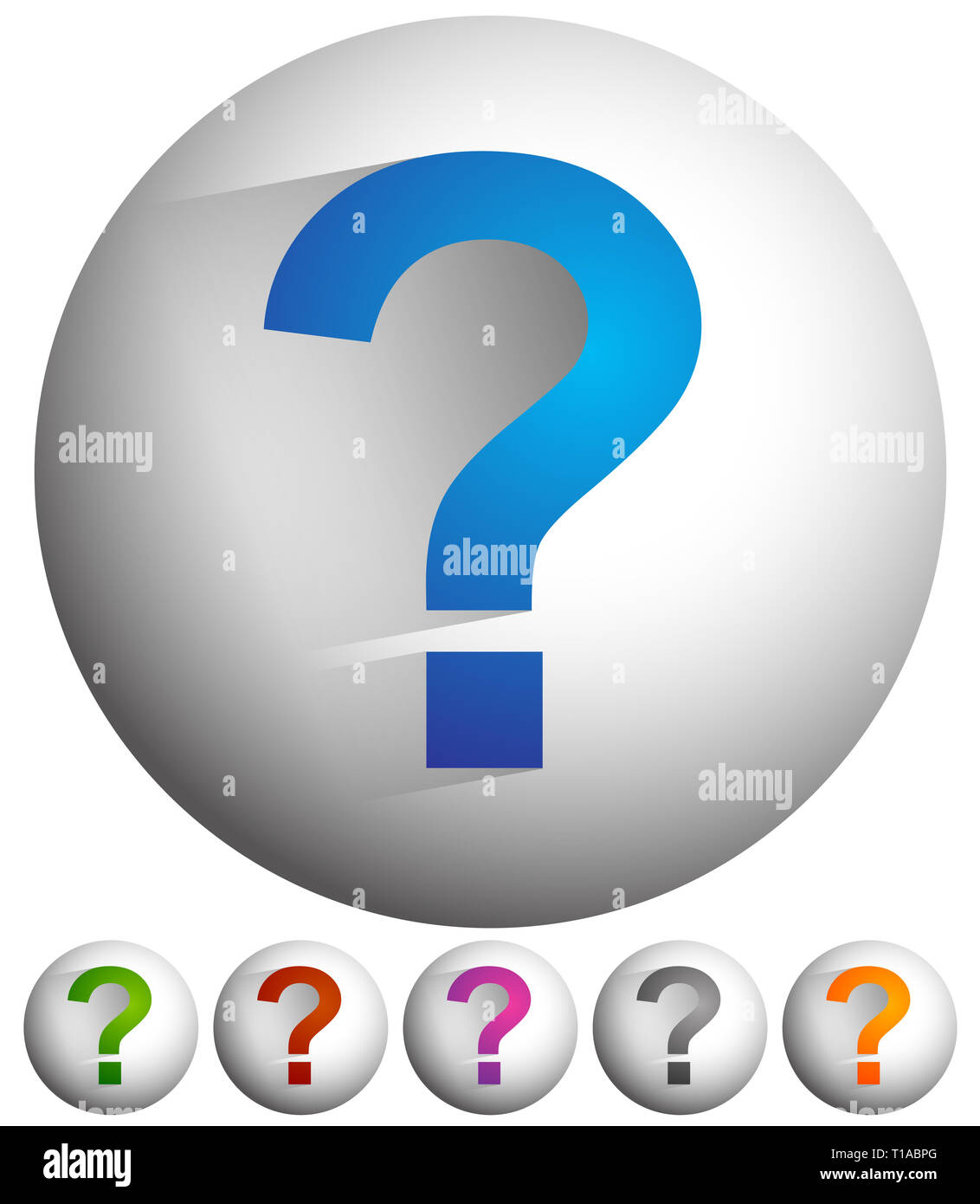 Question mark icon for related themes. Support, problem, questions ...