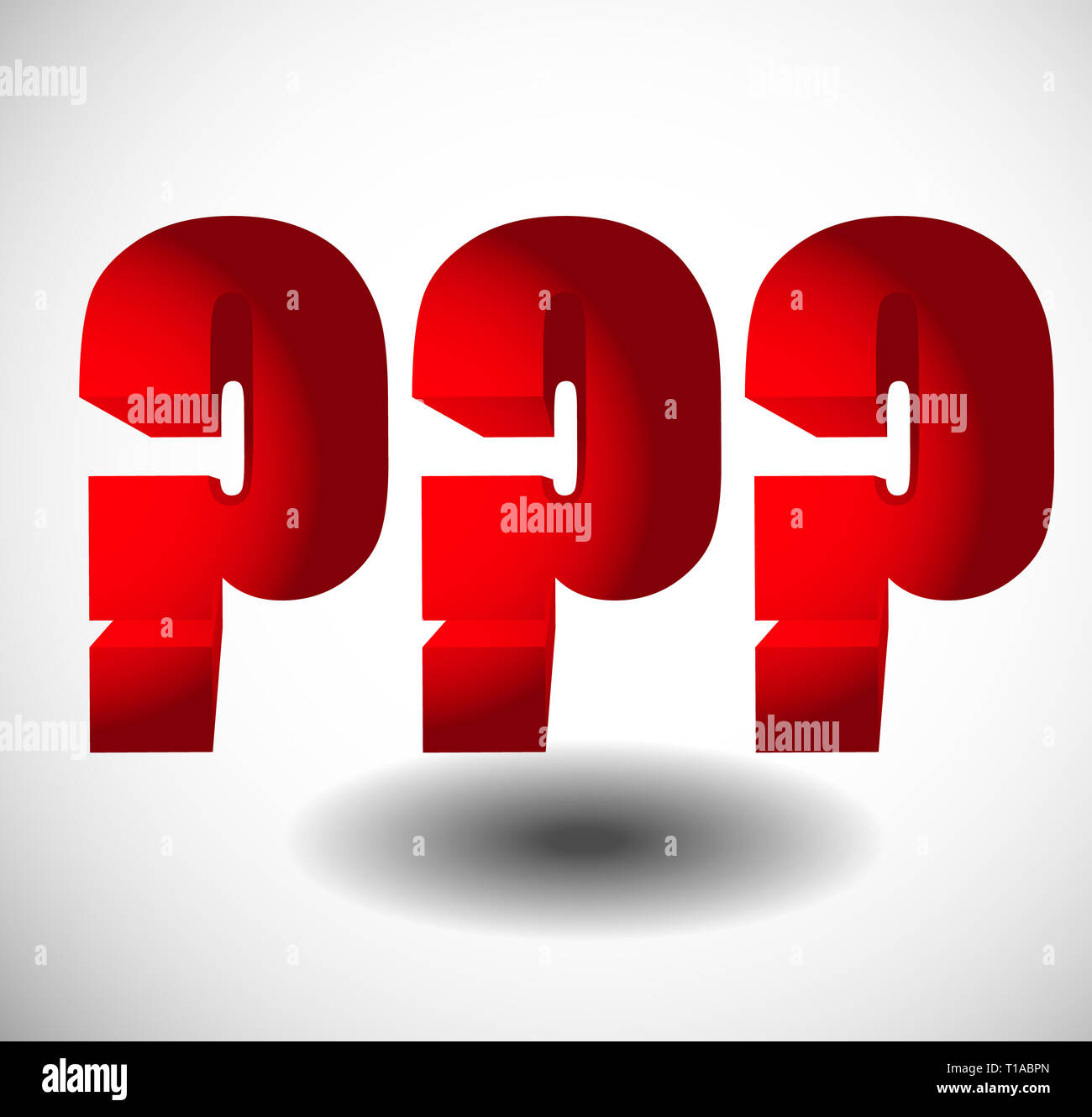 Bold, 3d question marks. 3 question marks for problem, riddle or ...