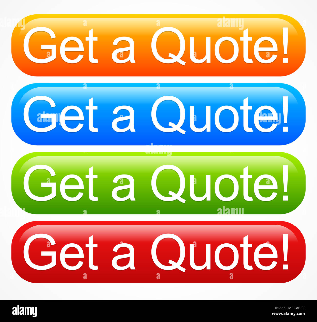 Vivid quote buttons Stock Photo - Alamy