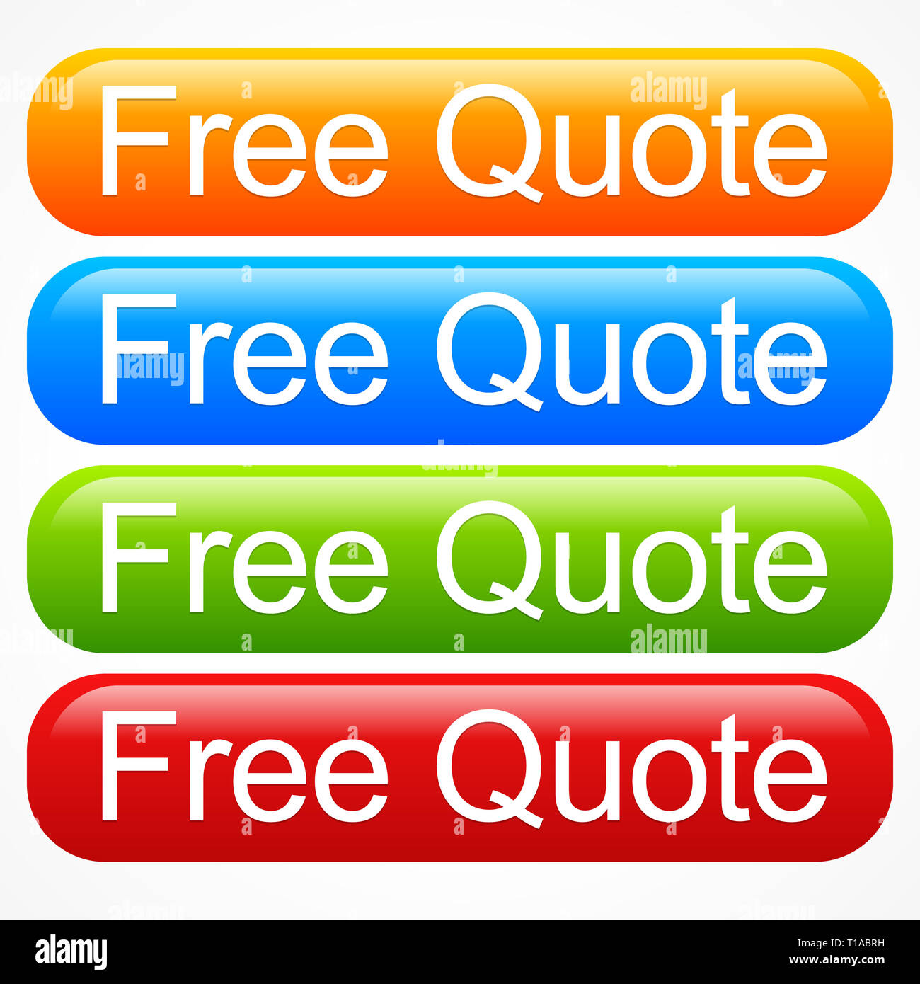 Vivid quote buttons Stock Photo - Alamy