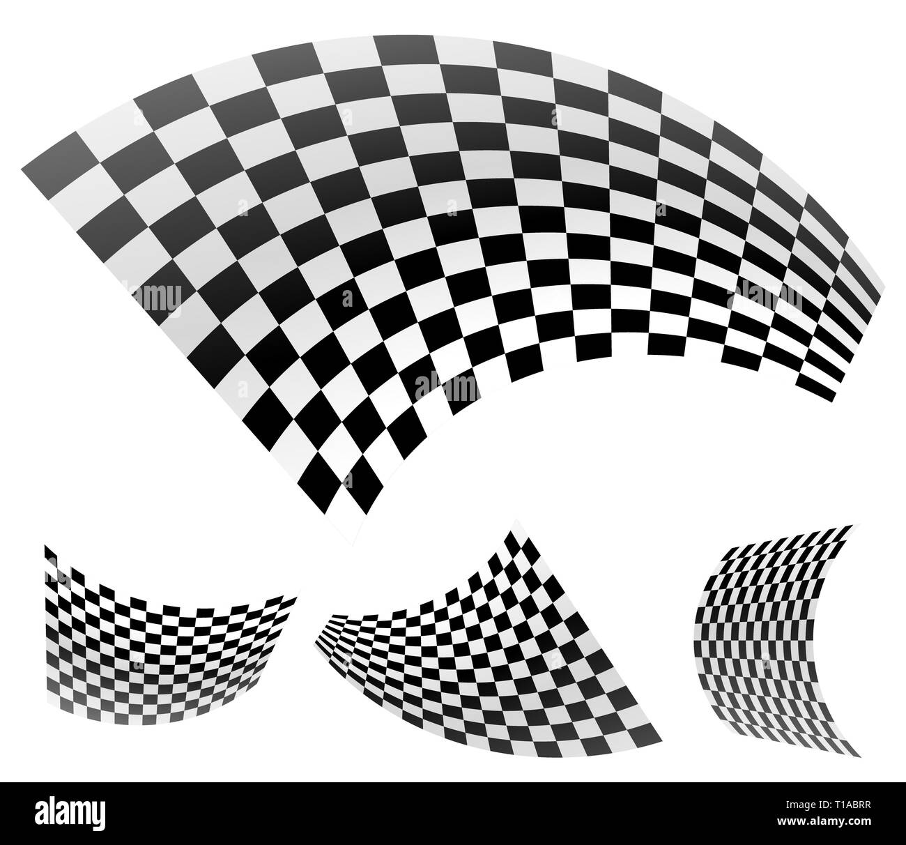 Oblong Abstract racing flags Stock Photo - Alamy