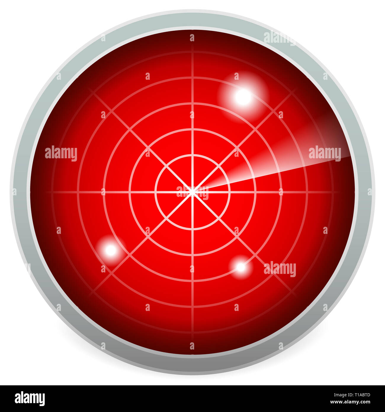 Radar screen vector Stock Photo - Alamy