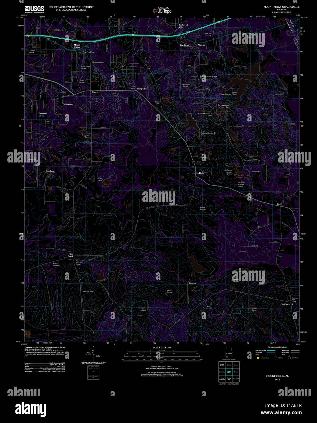 Map of meigs hi-res stock photography and images - Alamy