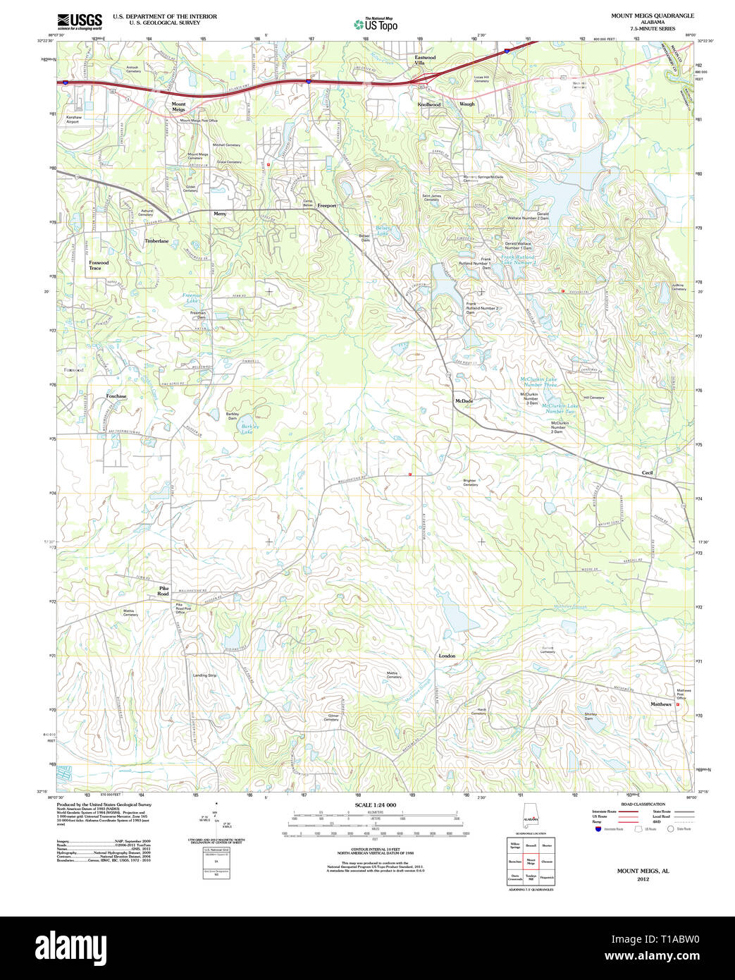 Map of meigs hi-res stock photography and images - Alamy