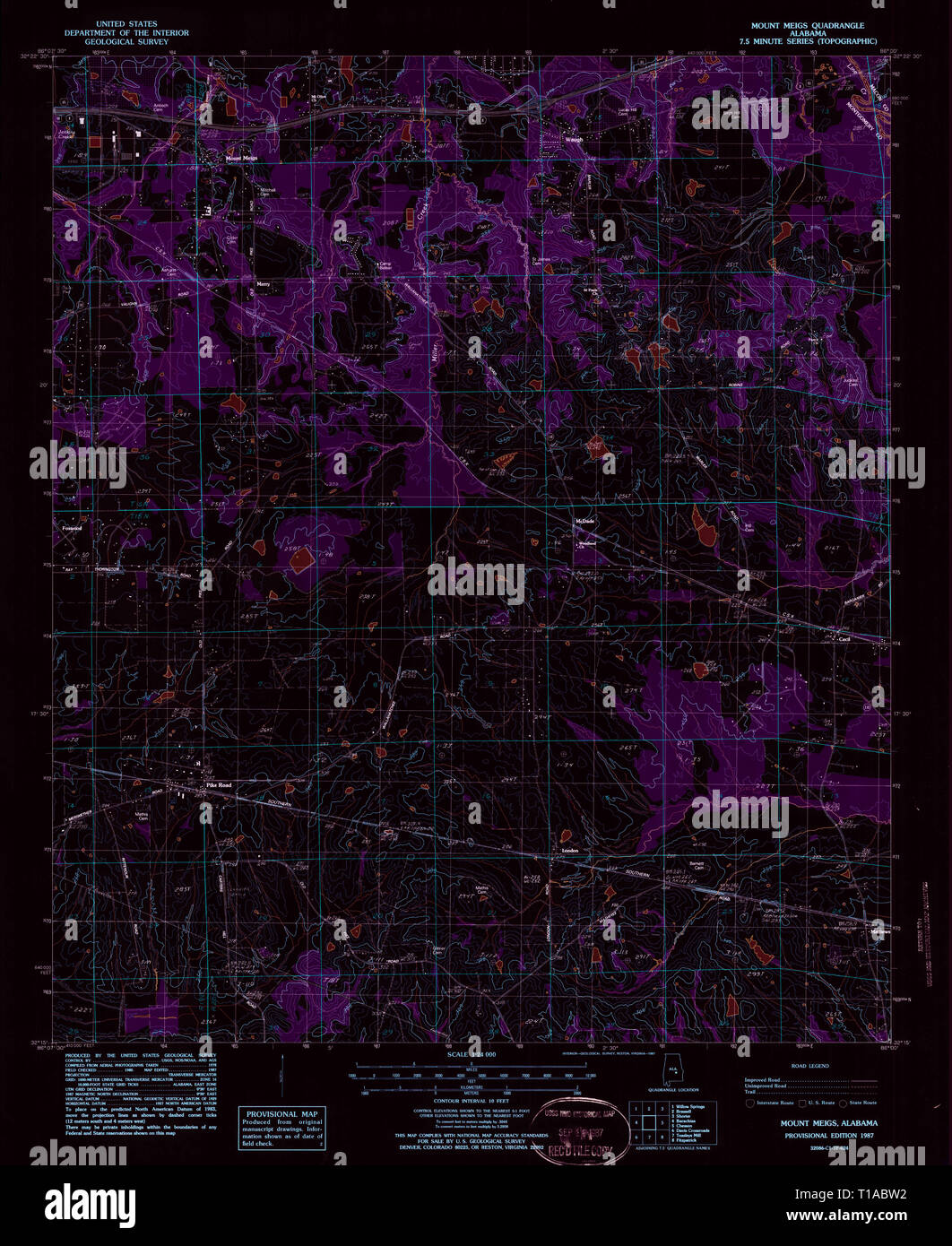 Map of meigs hi-res stock photography and images - Alamy