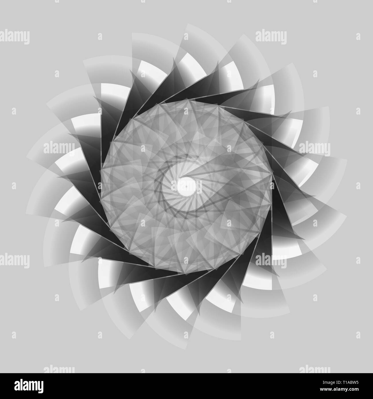 Abstract spinning, artistic element with transparency. editable Stock ...