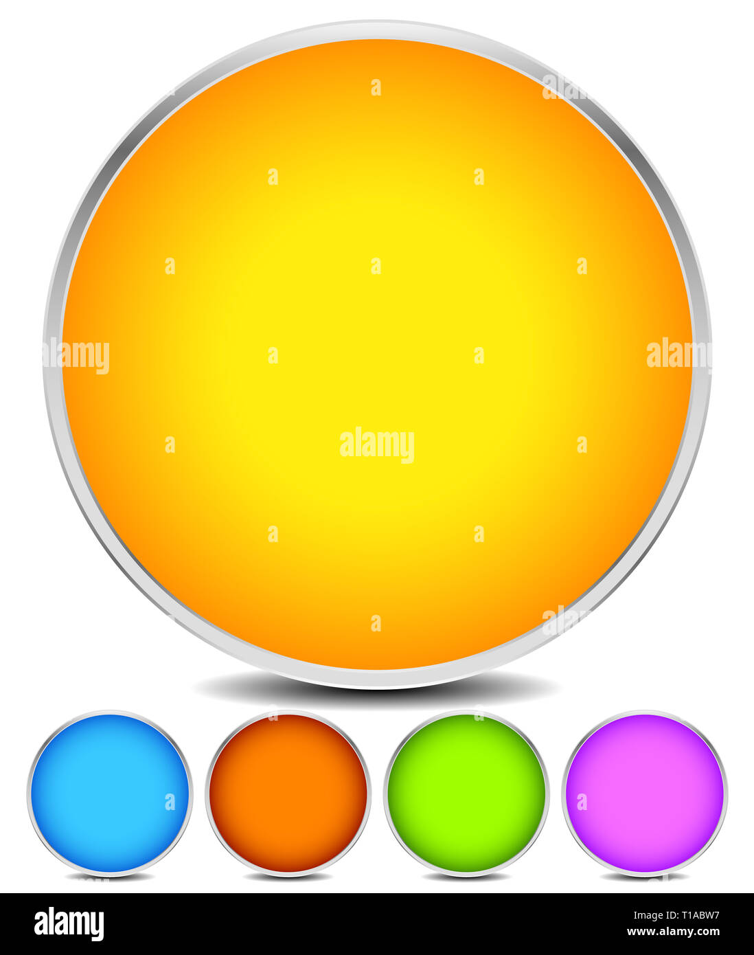 Empty colorful circle shape, circle element, vector eps 10 Stock Photo ...