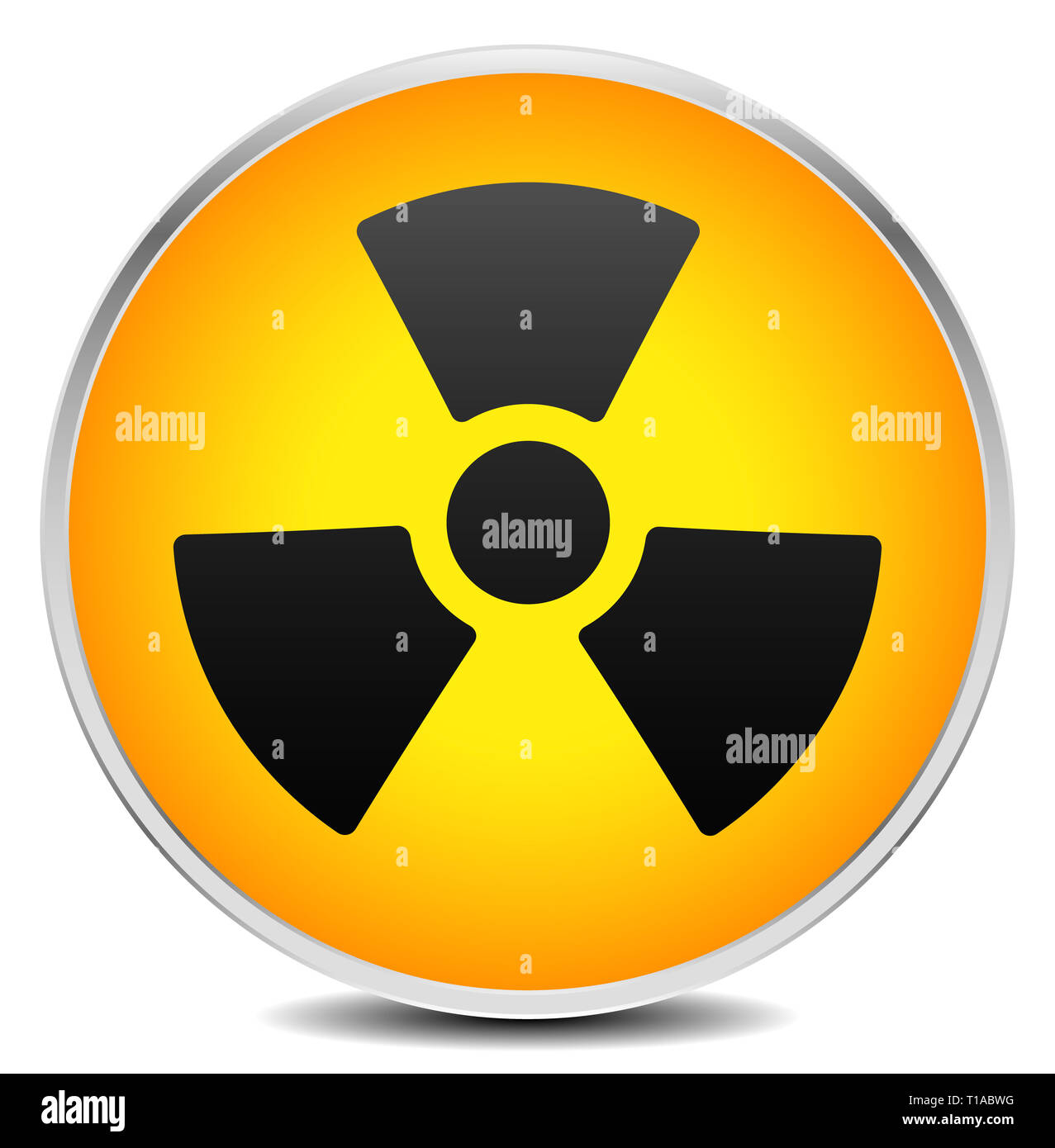 Simple radiation, radioactivity sign. Eps 10 vector illustration Stock ...