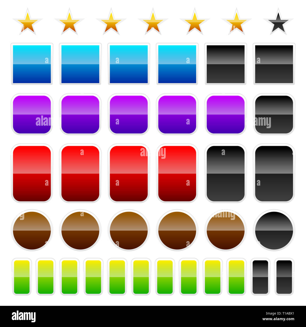 Horizontal progress loading bars red hi-res stock photography and ...