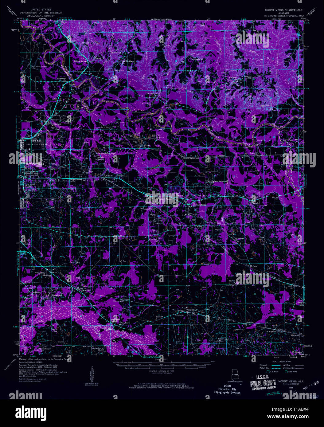 Map of meigs hi-res stock photography and images - Alamy