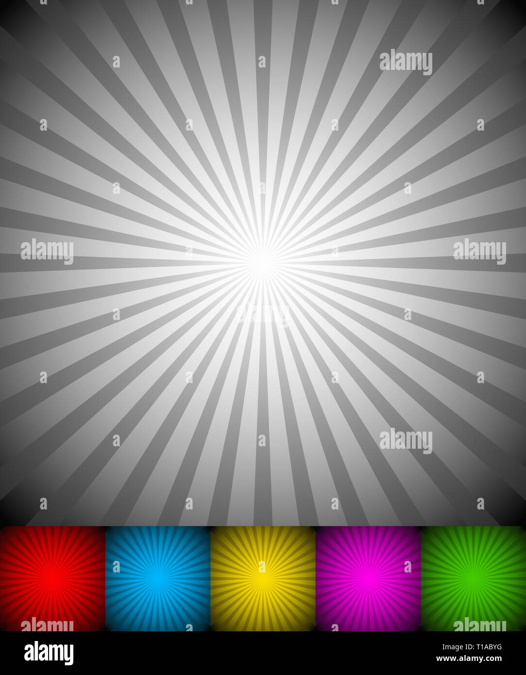 Radiating, converging lines, rays background. Known as starburst ...