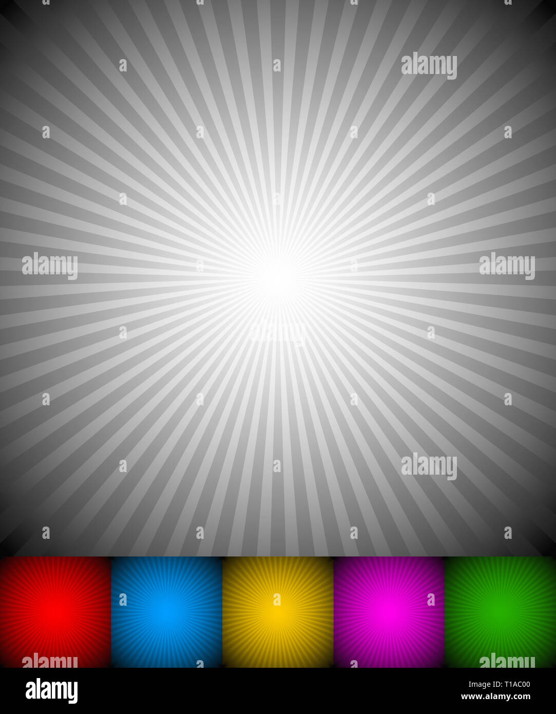 Radiating, converging lines, rays background. Known as starburst ...