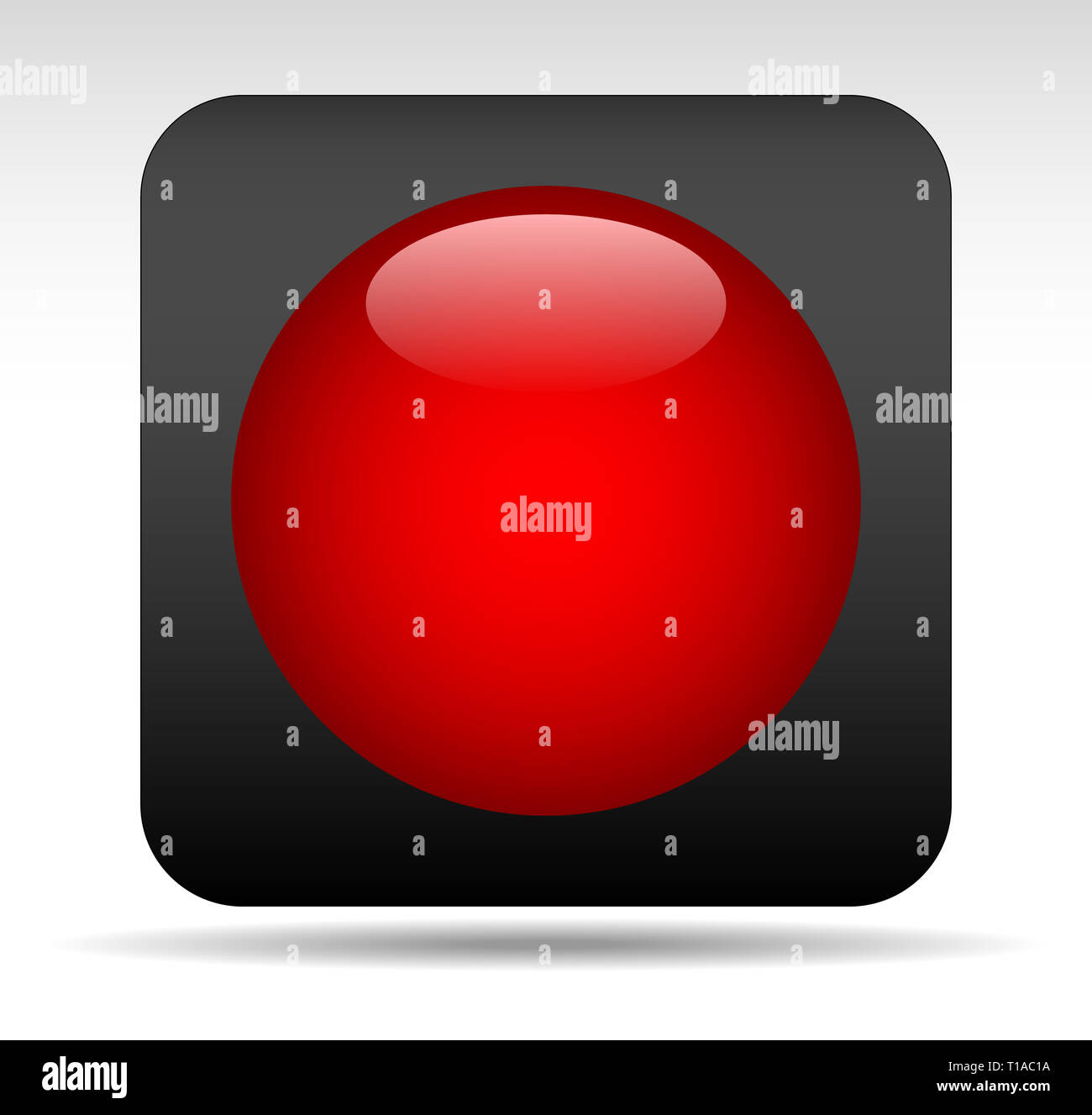 Eps 10 Vector Illustration of Record / Rec Button Stock Photo - Alamy