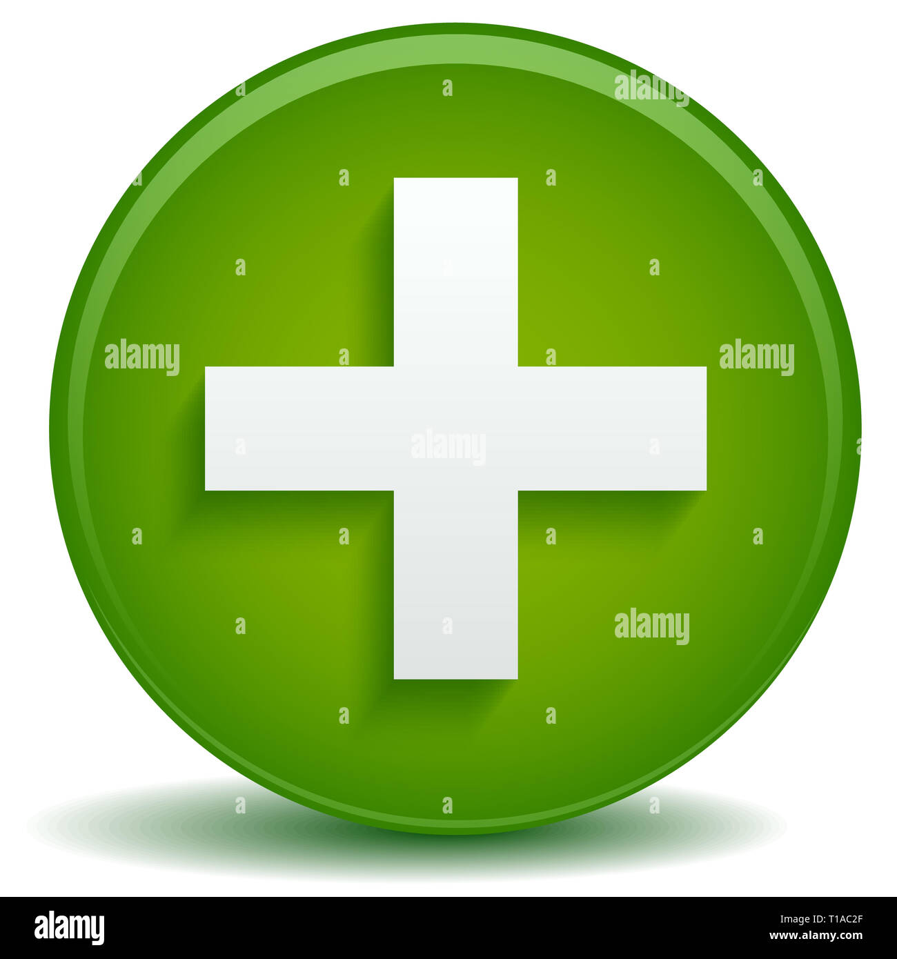 Green cross concept for health care, first aid Stock Photo - Alamy