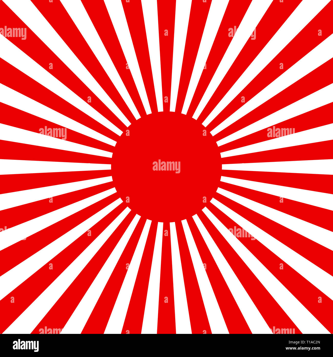 Circle, rays and they are red, white. Vector Stock Photo - Alamy