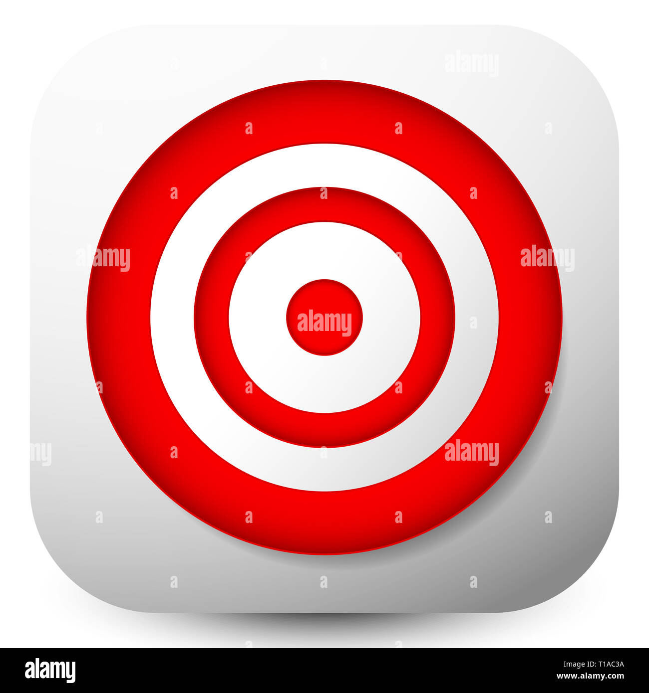 Red target icons Stock Photo - Alamy