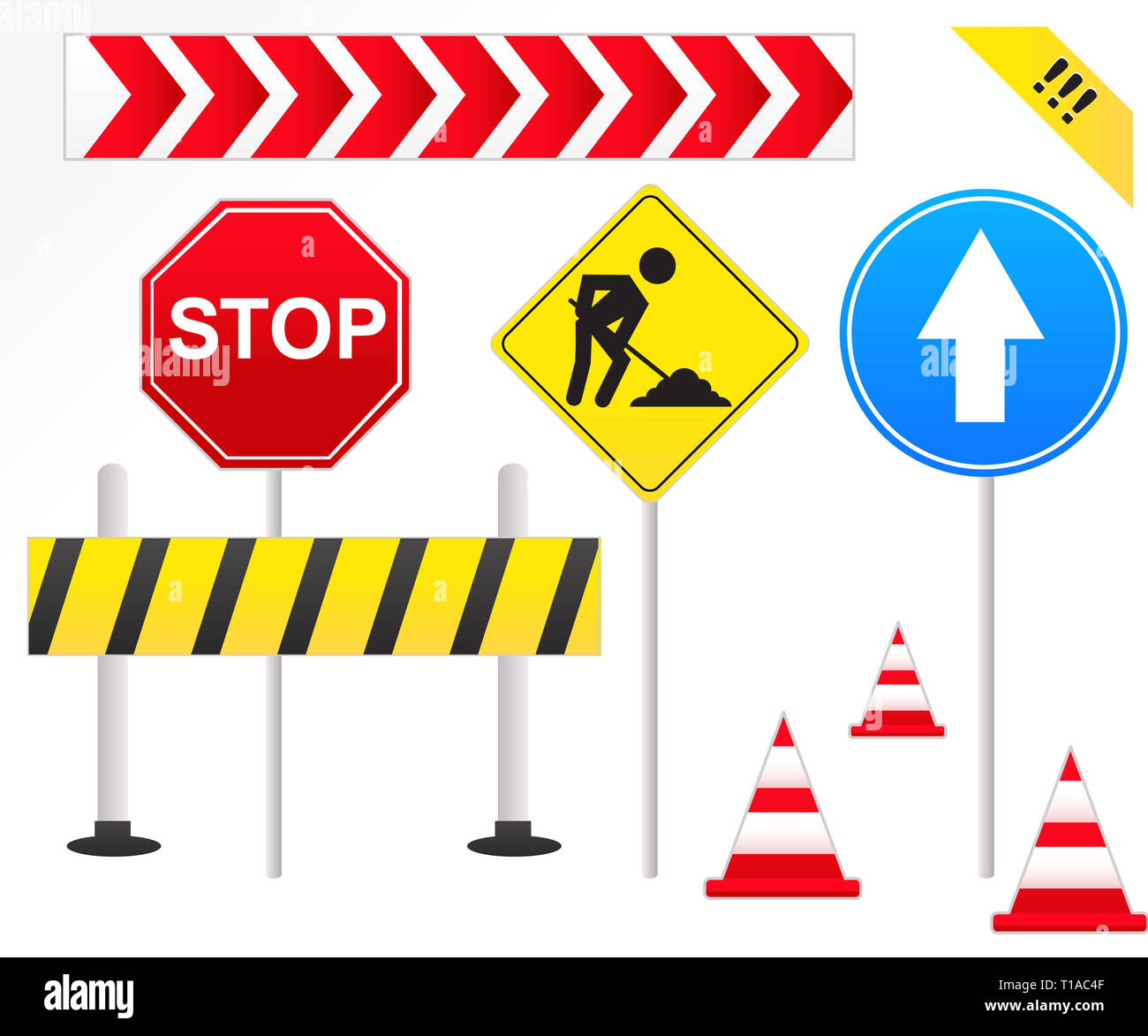 Shiny new road signs hi-res stock photography and images - Alamy