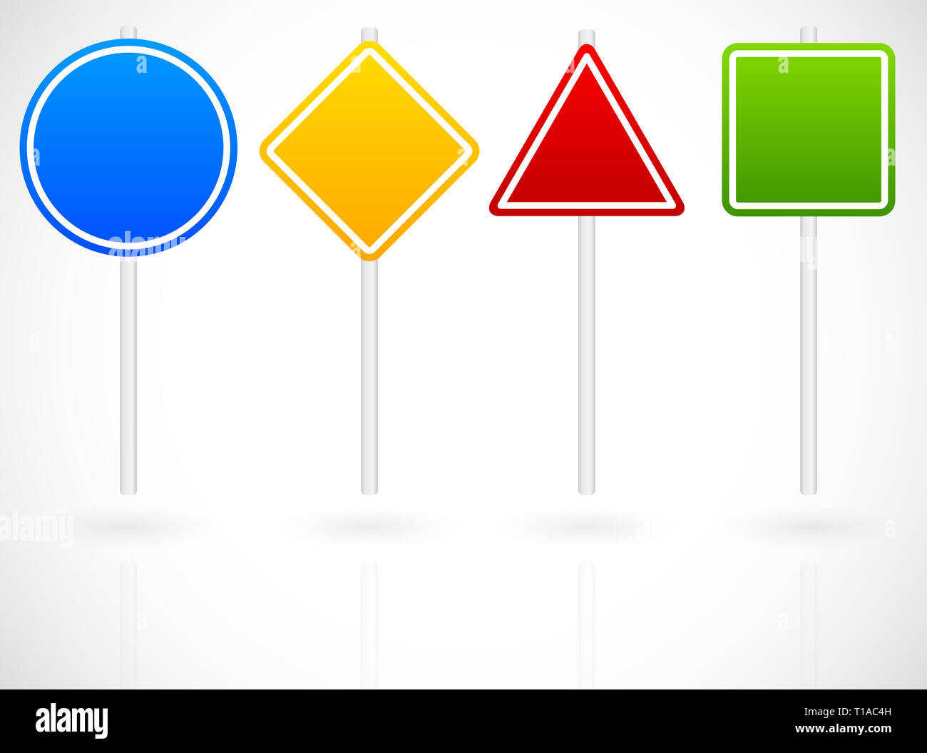 Triangle On Square Road Sign