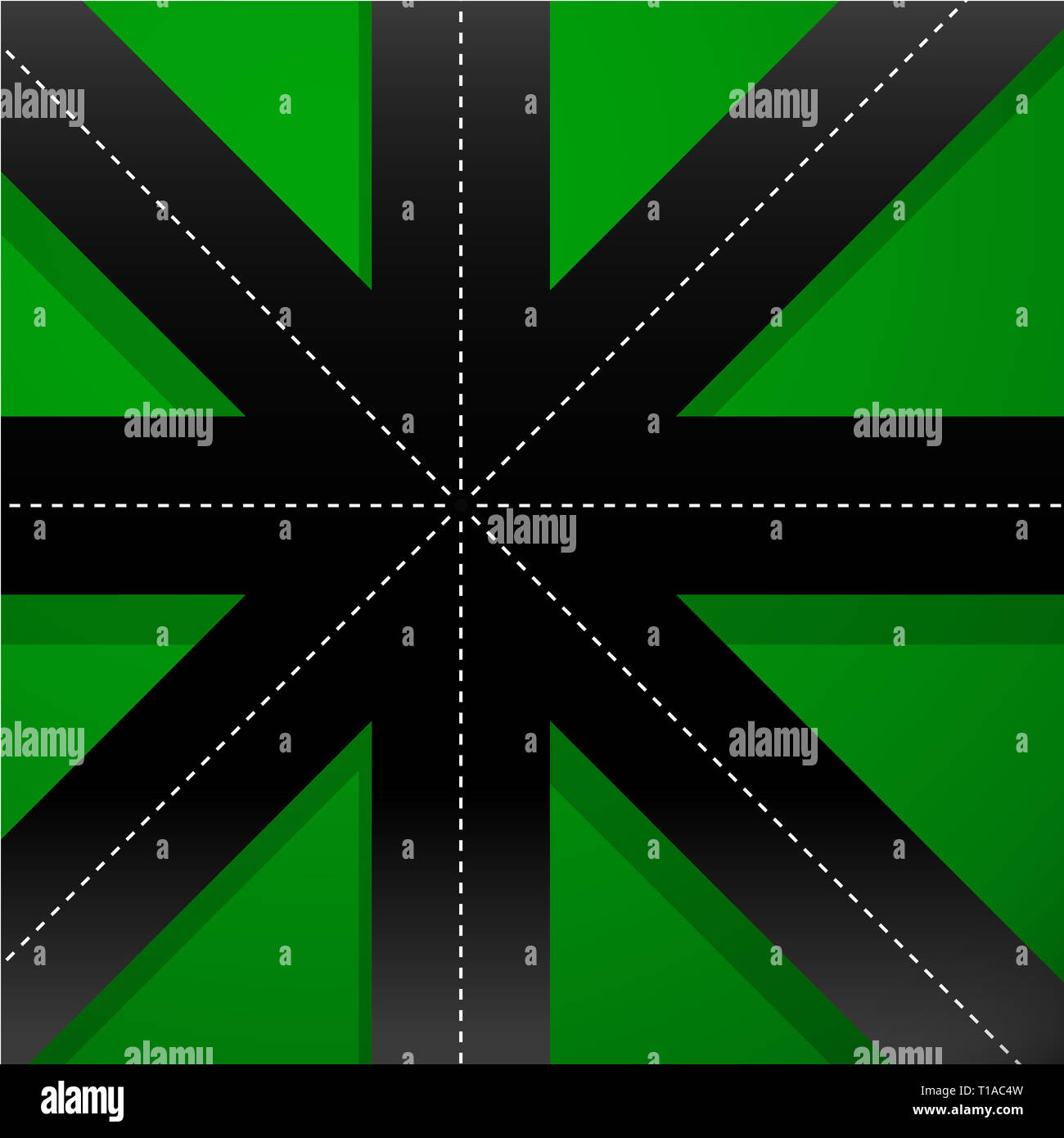 8 pointed abstract intersection Stock Photo - Alamy