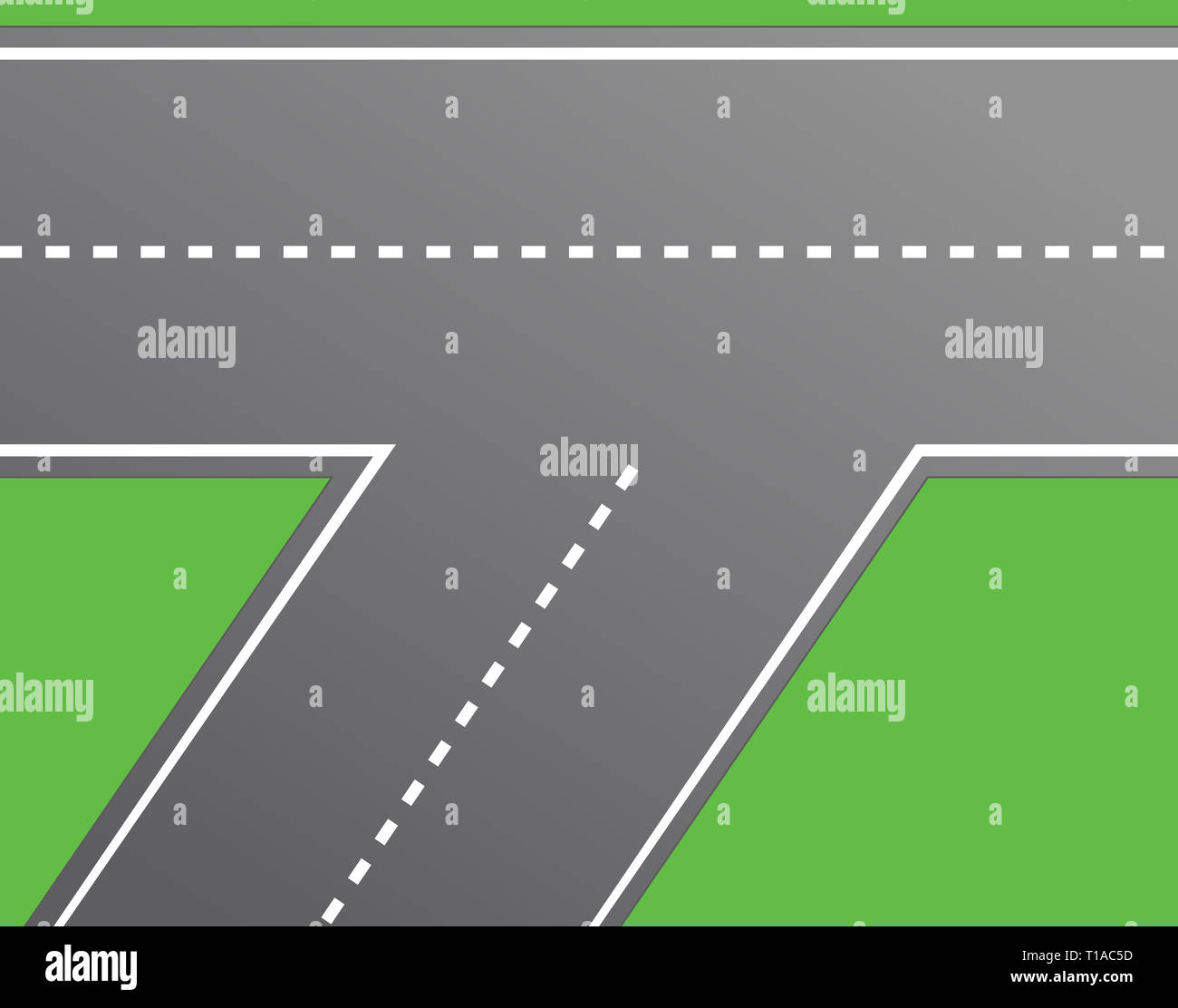 Road Intersection, Road Vector Stock Photo - Alamy