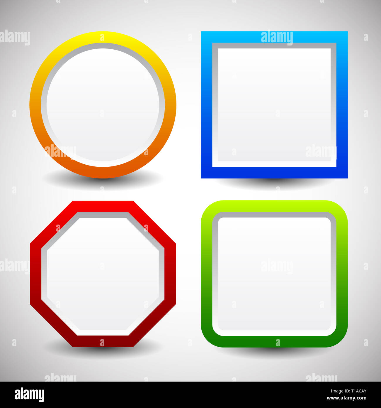 Basic shape vector elements blank hi-res stock photography and images ...