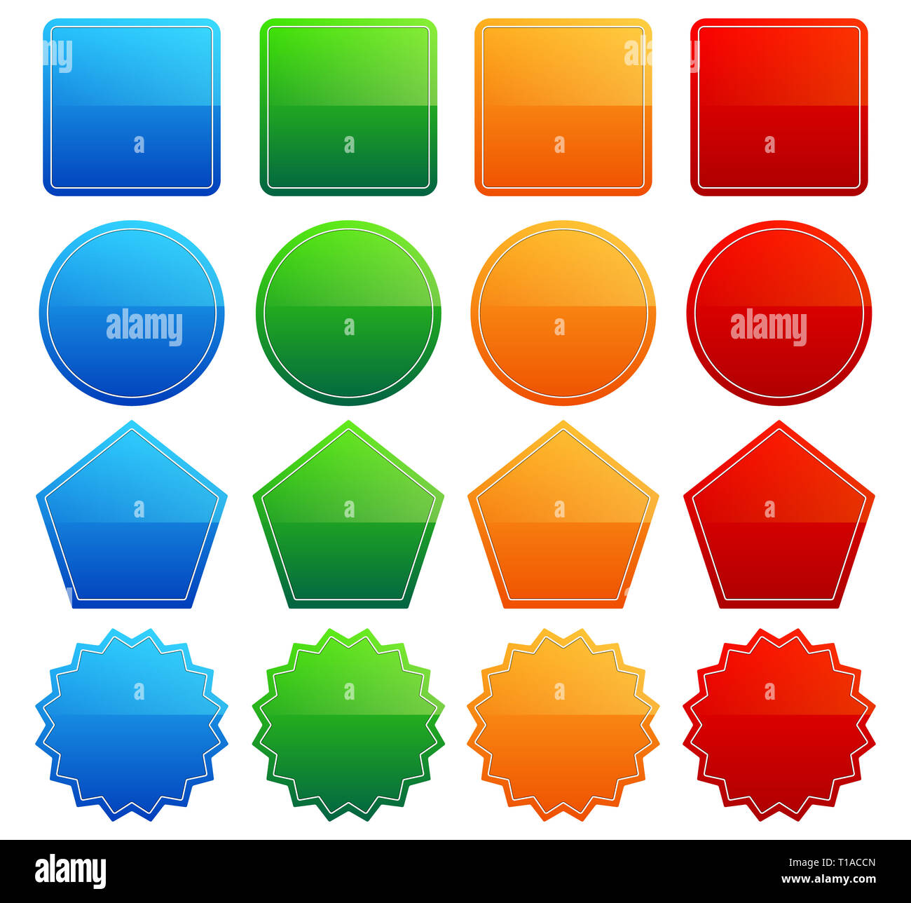 Variety of colorful shapes Stock Photo - Alamy