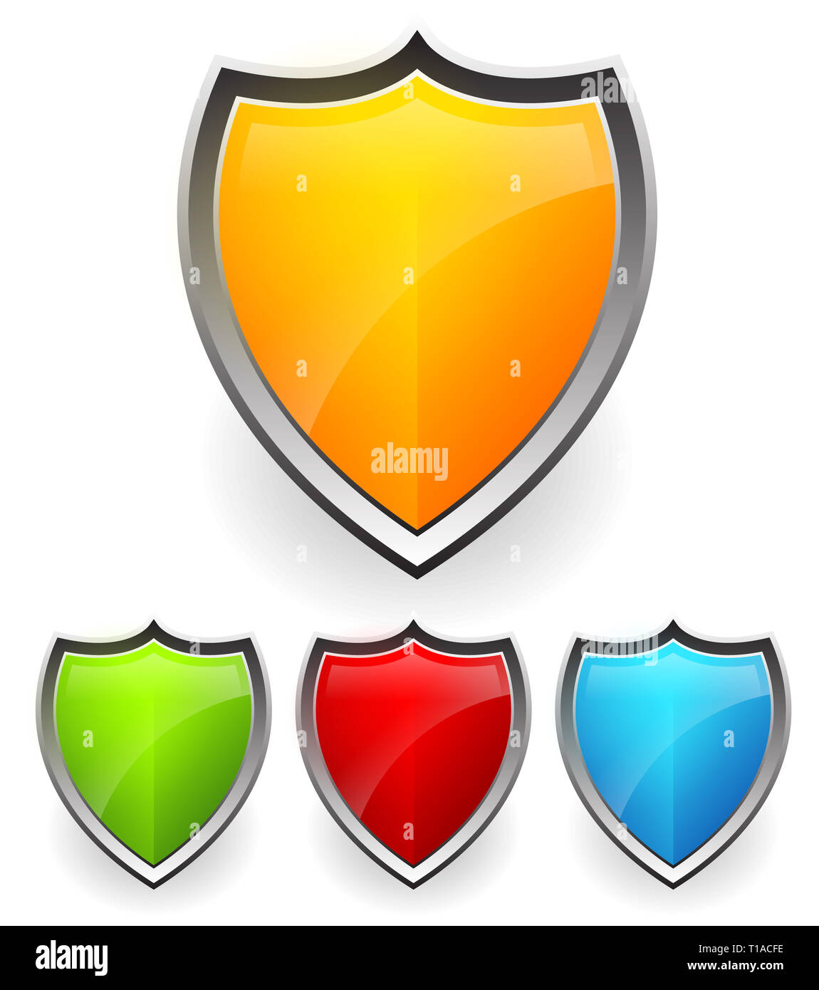 Shield, armor vector Stock Photo - Alamy