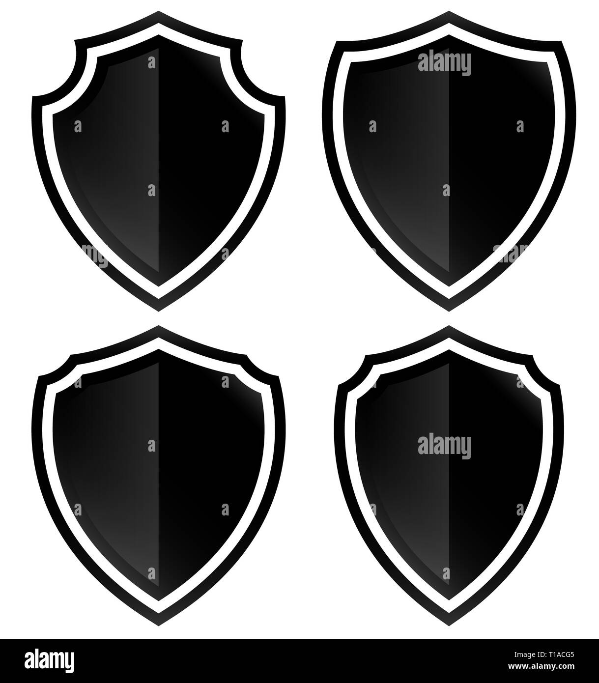 Different shield shapes Stock Photo - Alamy