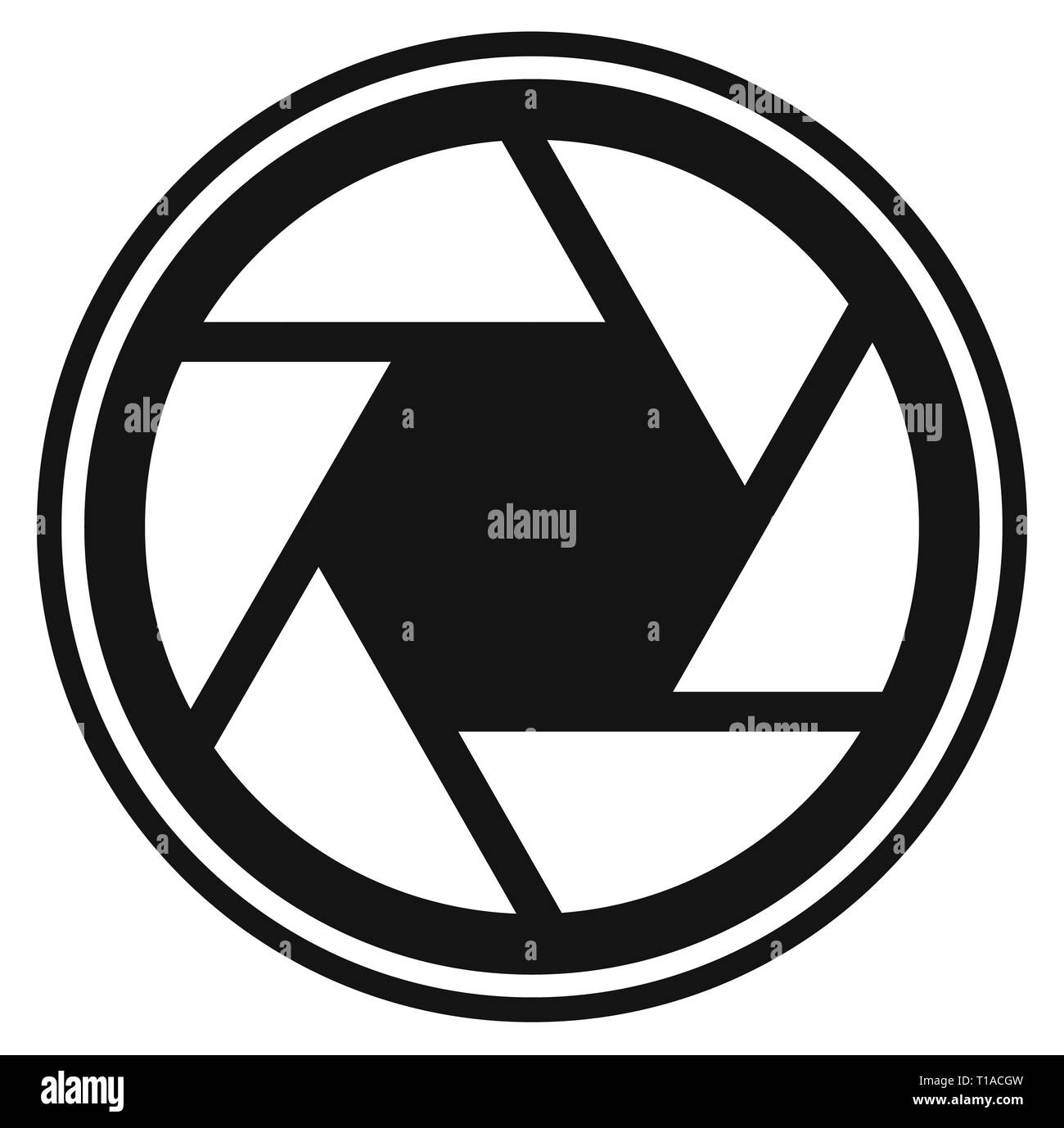 Shutter icon, shutter symbol for photography concepts. Vector Stock ...