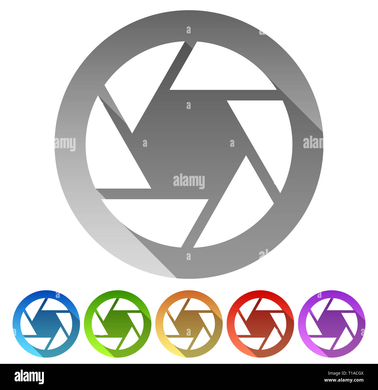 Shutter icon, shutter symbol for photography concepts. Vector Stock ...