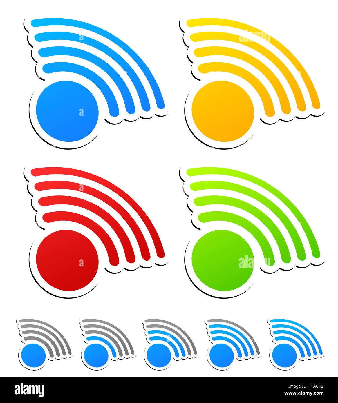 Signal graphics for wireless technology, transmitting concepts Stock ...