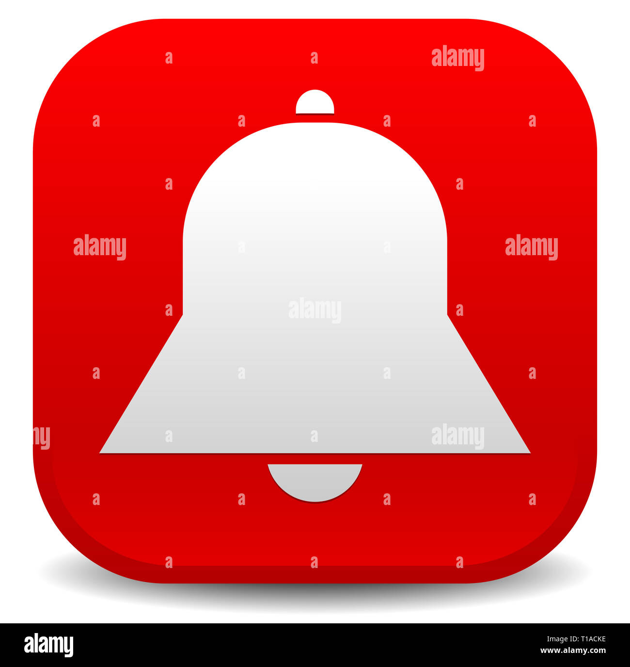 Eps 10 vector illustration of Simple Red Alarm, Bell Icon Stock Photo ...