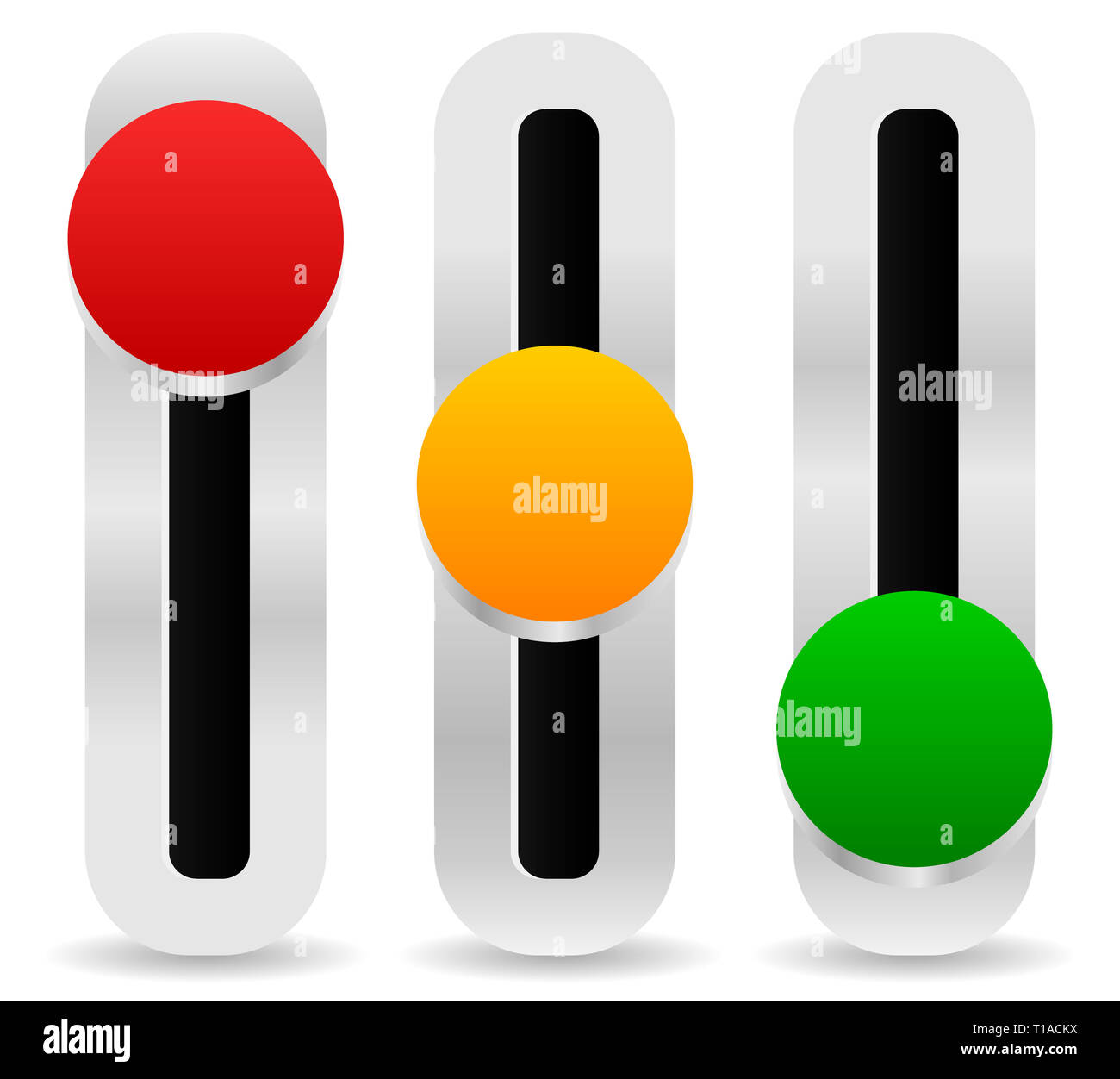 Button template in 3 state Stock Photo - Alamy