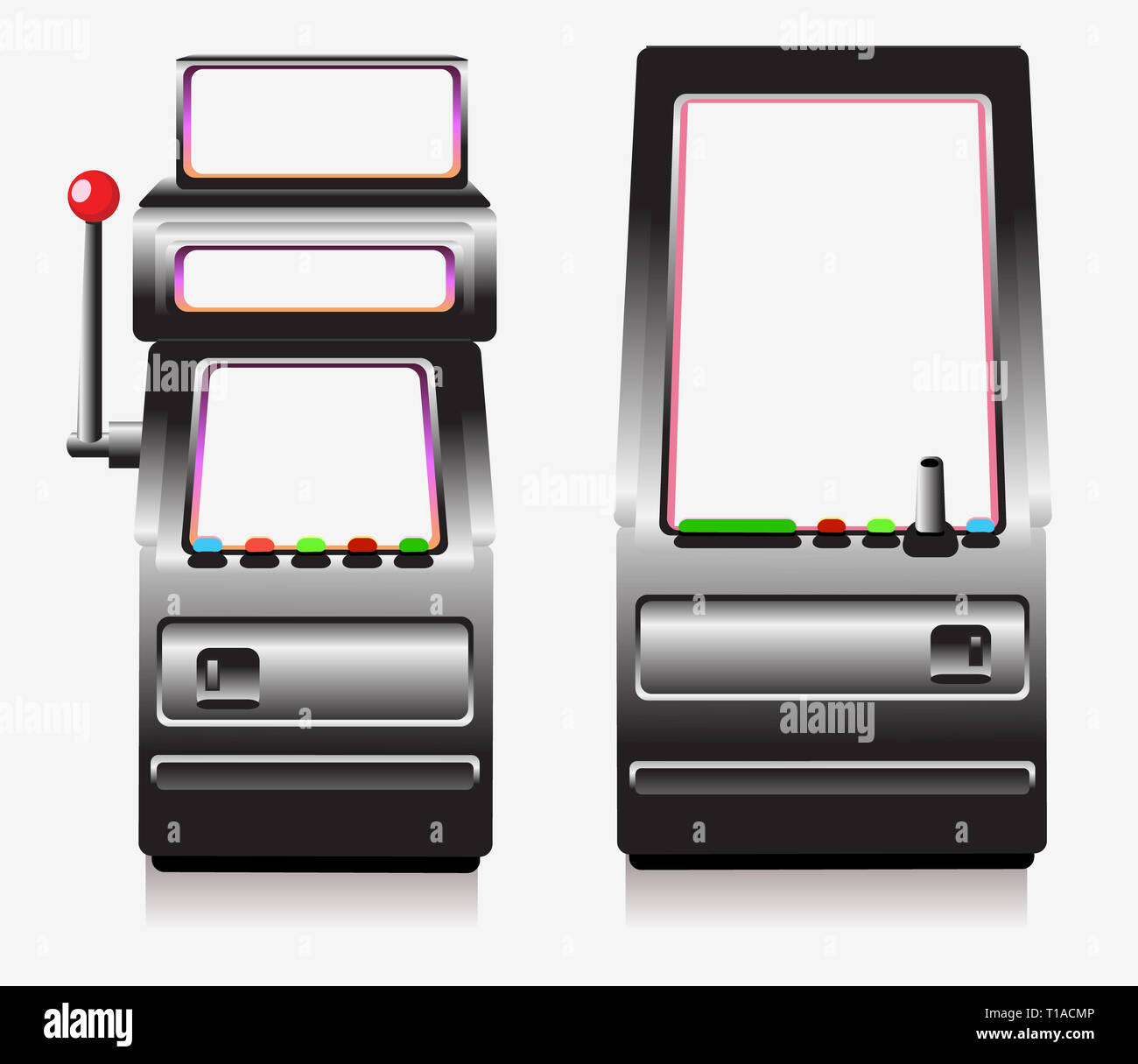 Slot machine and arcade game Stock Photo - Alamy