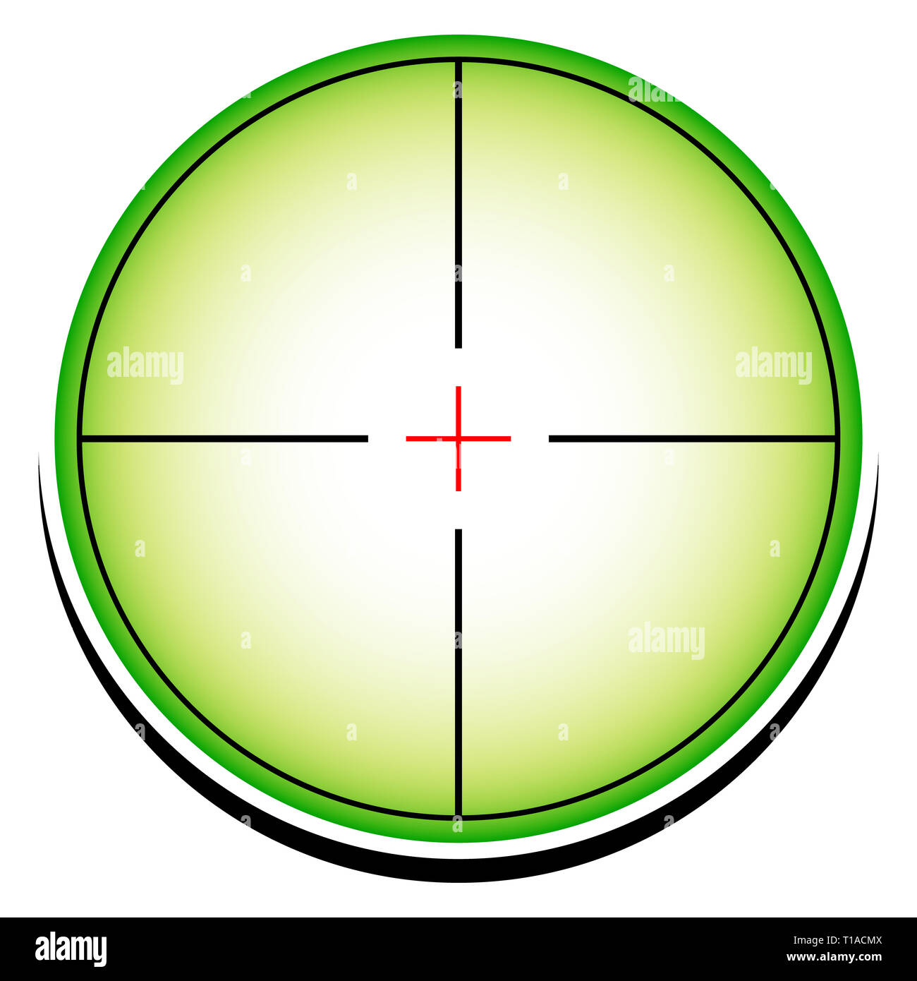 Conceptual reticle icon Stock Photo - Alamy