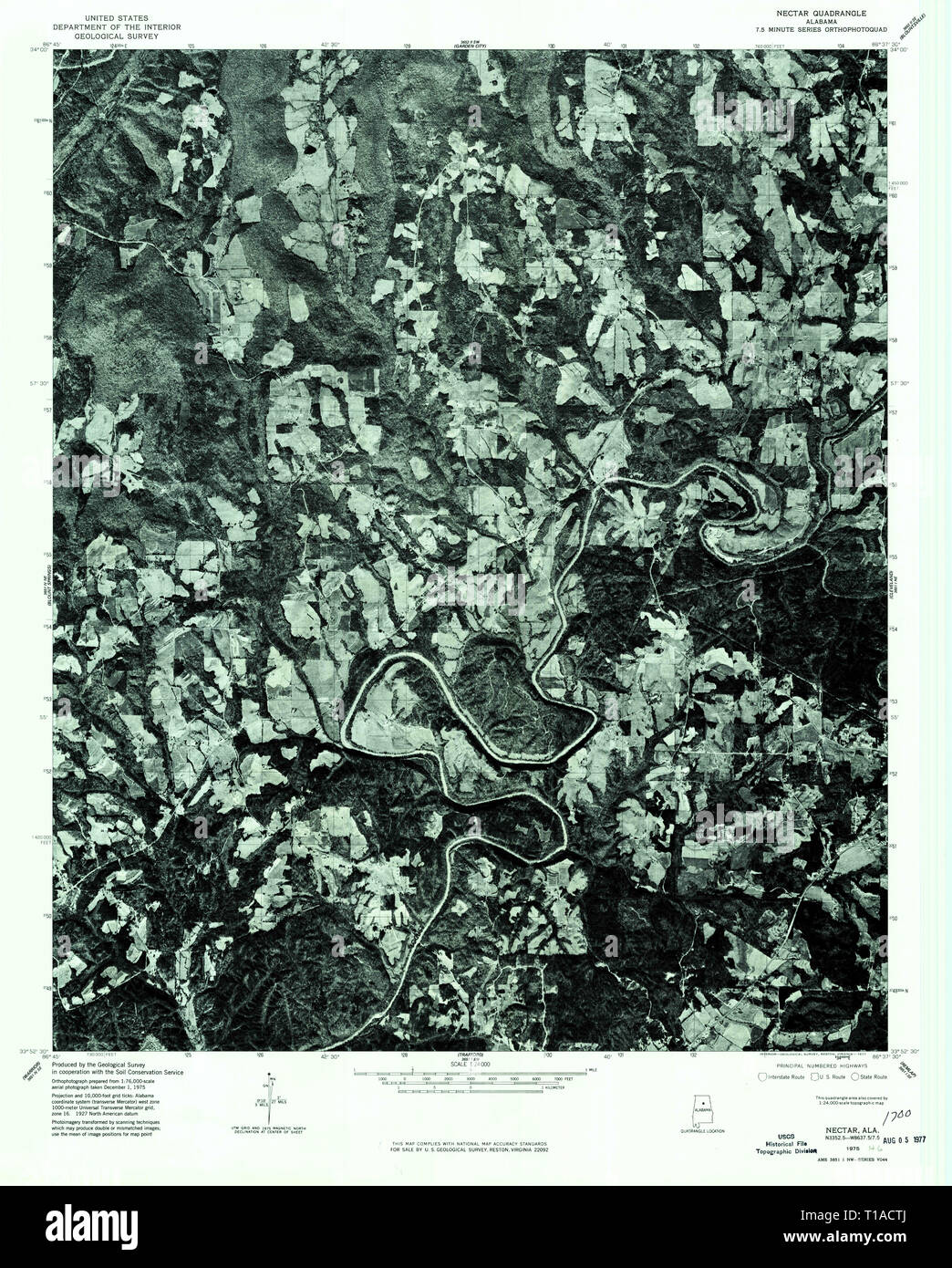 1975 united states map hi-res stock photography and images - Alamy