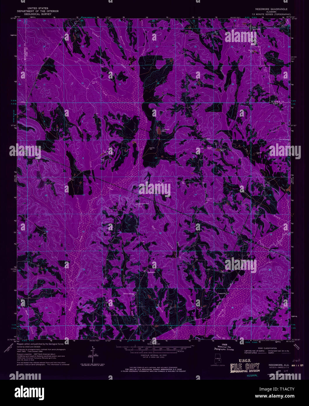 Map of needmore hi-res stock photography and images - Alamy